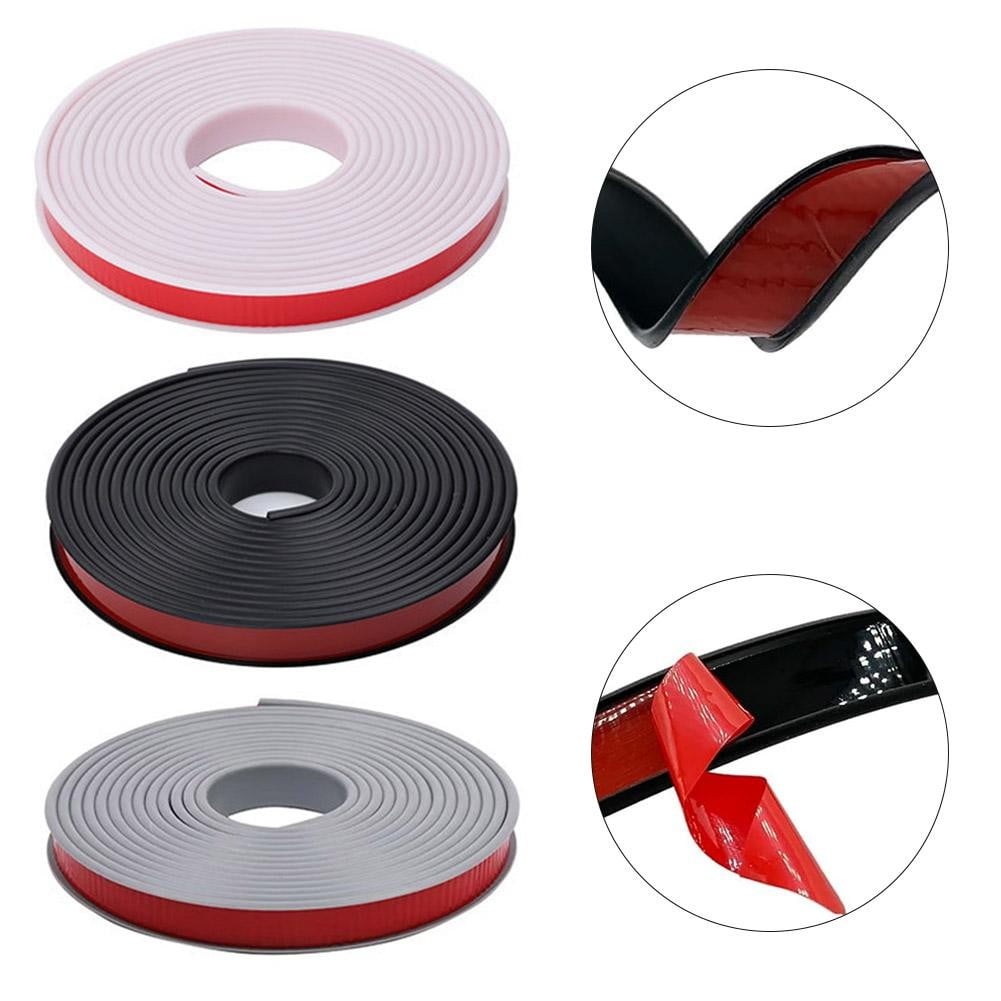 Goodhd 25Mm U-Shaped Wood Wrap Edge Strip Tpe Cabinet Furniture Soft ...