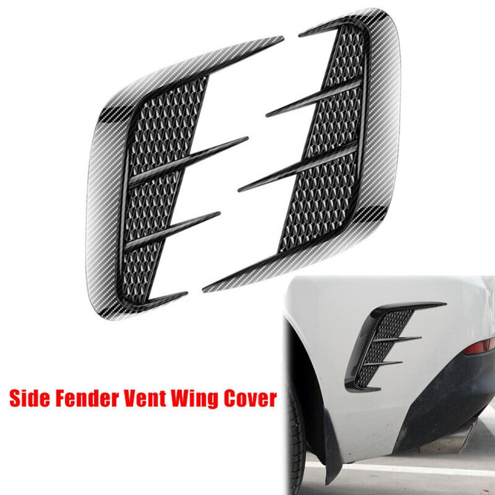 Goodhd 2Pcs Car Body Wing Side Vent Cover Trim Leaf Panel Stickers For ...