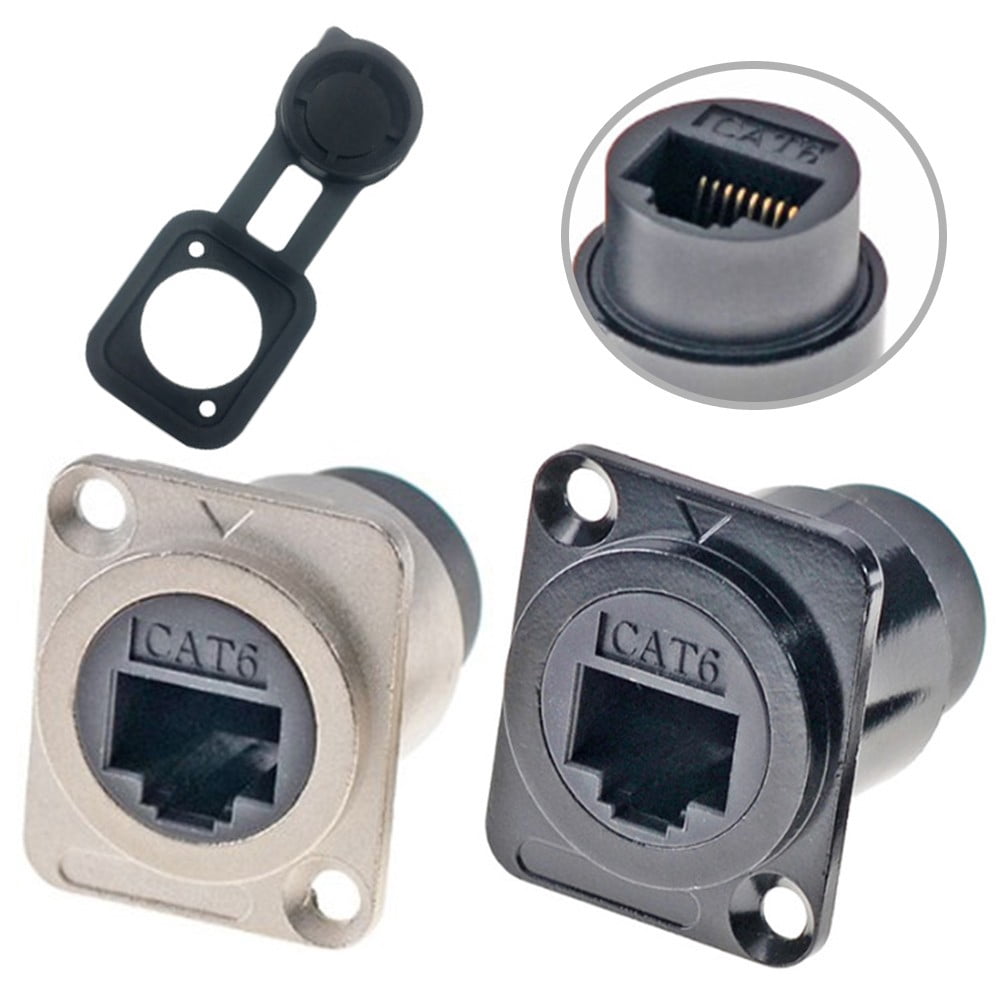 Goodhd 2Pcs For Rj45 Panel Mount Connector,D-Type Cat6 Female To Female ...