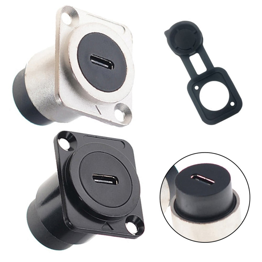 Goodhd 2Pcs Type-C Female Panel Mount Connector Thru Coupler Module ...