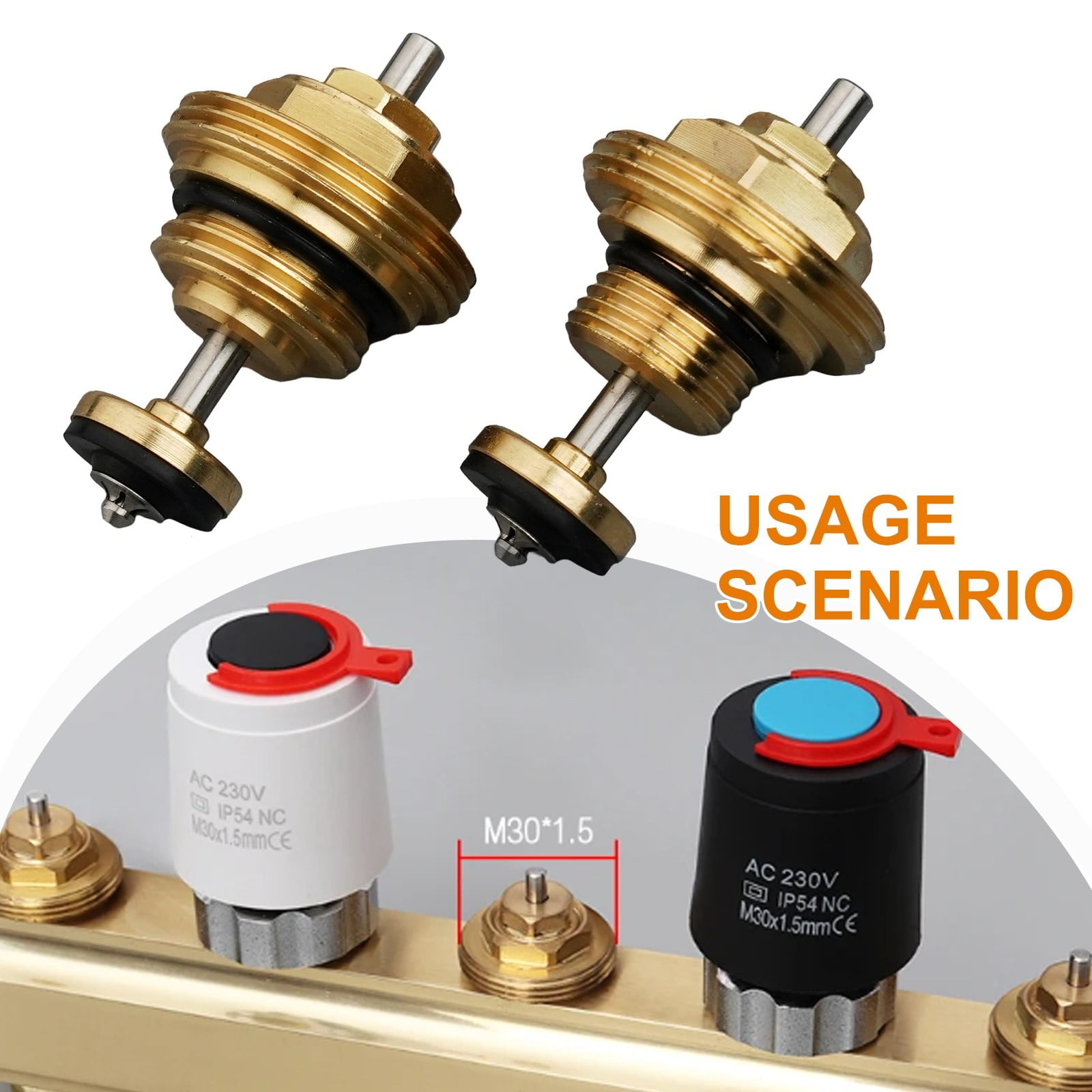 Goodhd 3/8 Return Pin Valve Core M30X1.5 For Ufh Actuator Underfloor ...