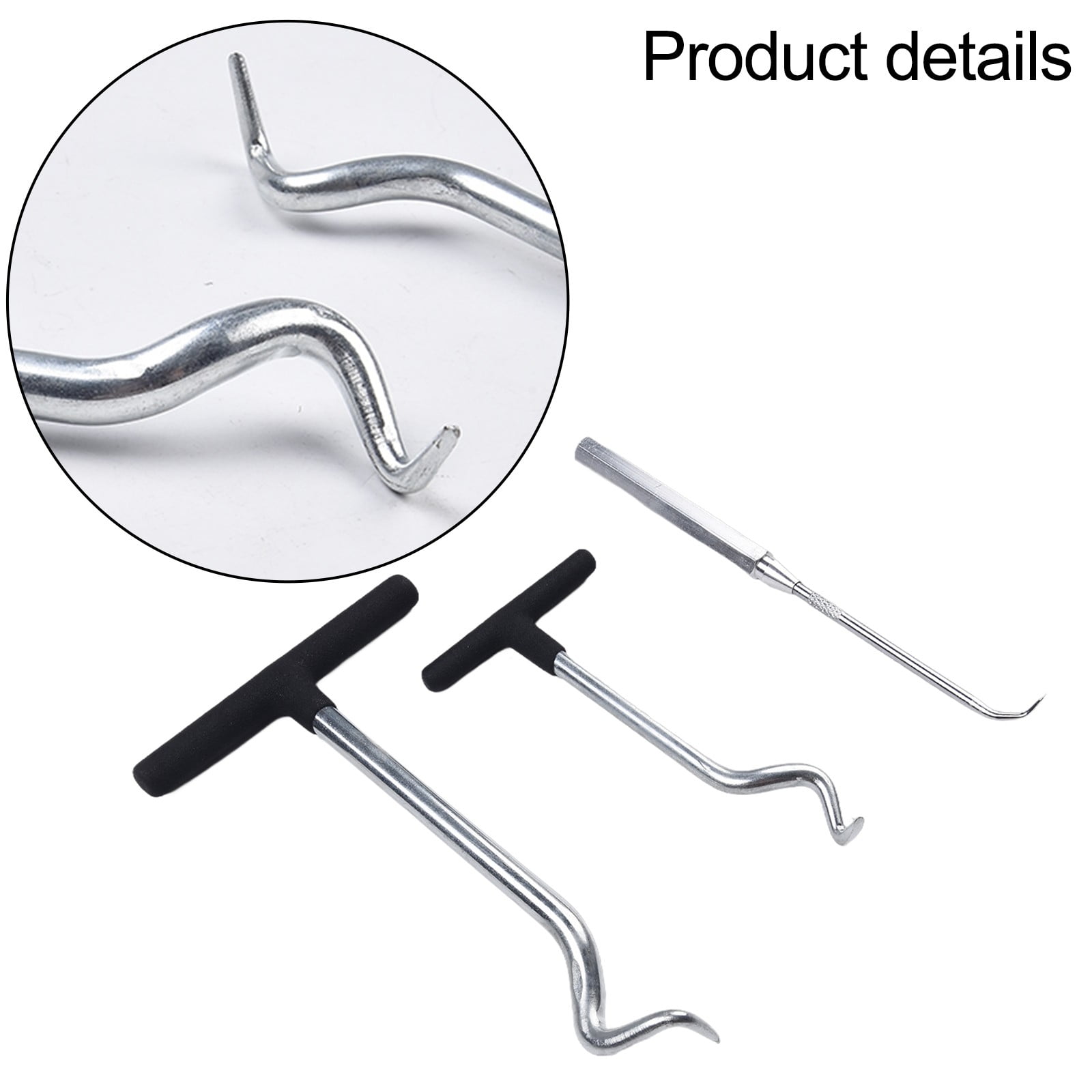 Goodhd 3 Piece Oil Seal, O-Ring Puller Set T&E Tools Repair Tools ...