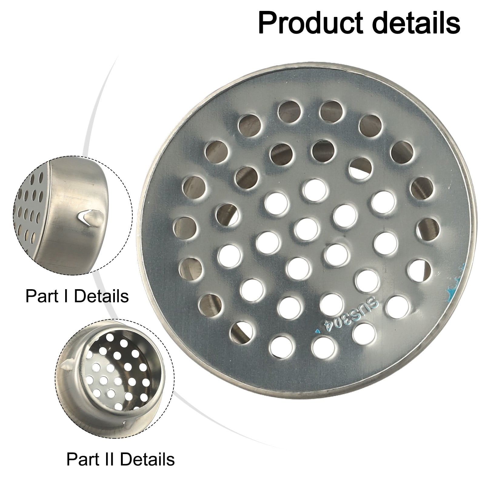 Goodhd 304 Stainless Steel Card Rooftop Floor Drain Roof Drain Pipe ...