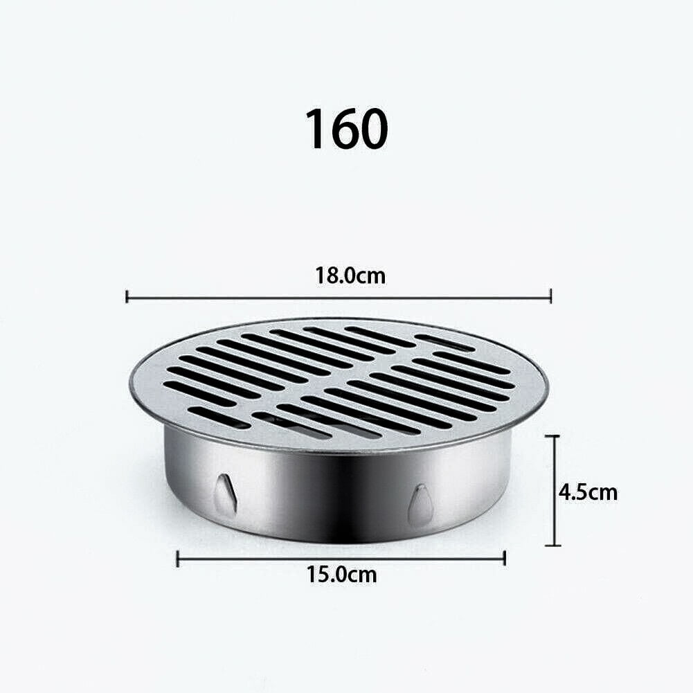Goodhd 304 Stainless Steel thicken Drainage Roof Patio Round Flat Floor ...