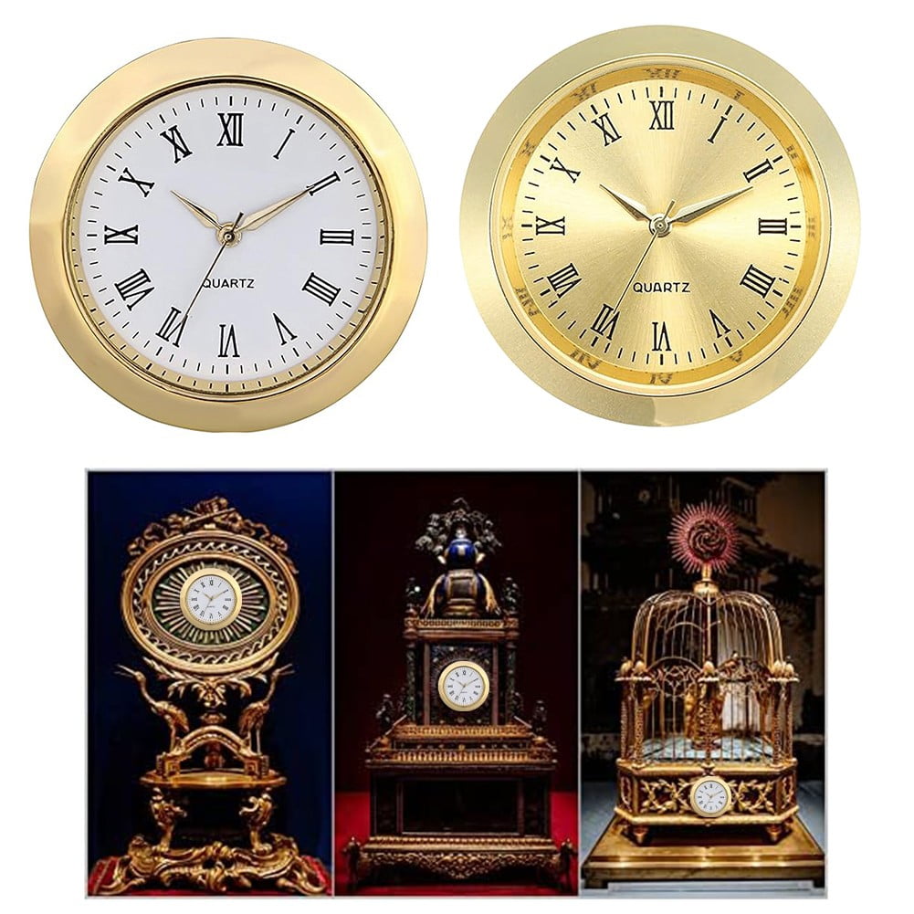 Goodhd 36Mm 65Mm Quartz Clock Inserts Movement Replacement Diy Gold ...