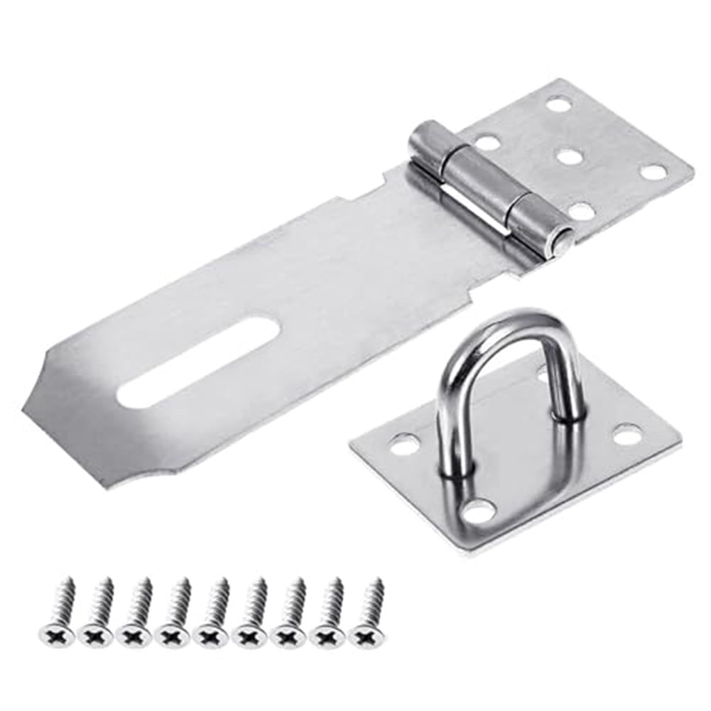 Goodhd 4 Inch Stainless Steel Solid Core Door Padlock Hasp Heavy Duty ...