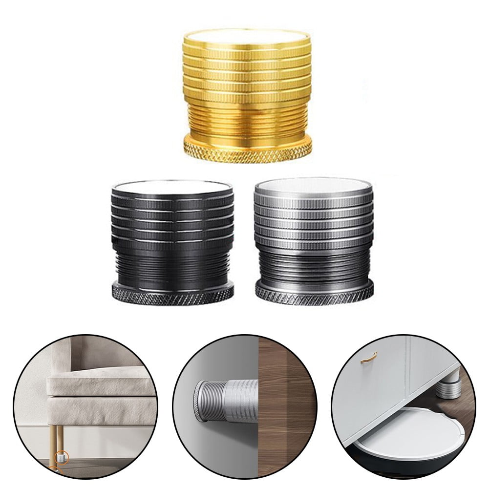 Goodhd 4 Pack 23-37Mm Adjustable Bed Table Legs Riser Base Booster For ...