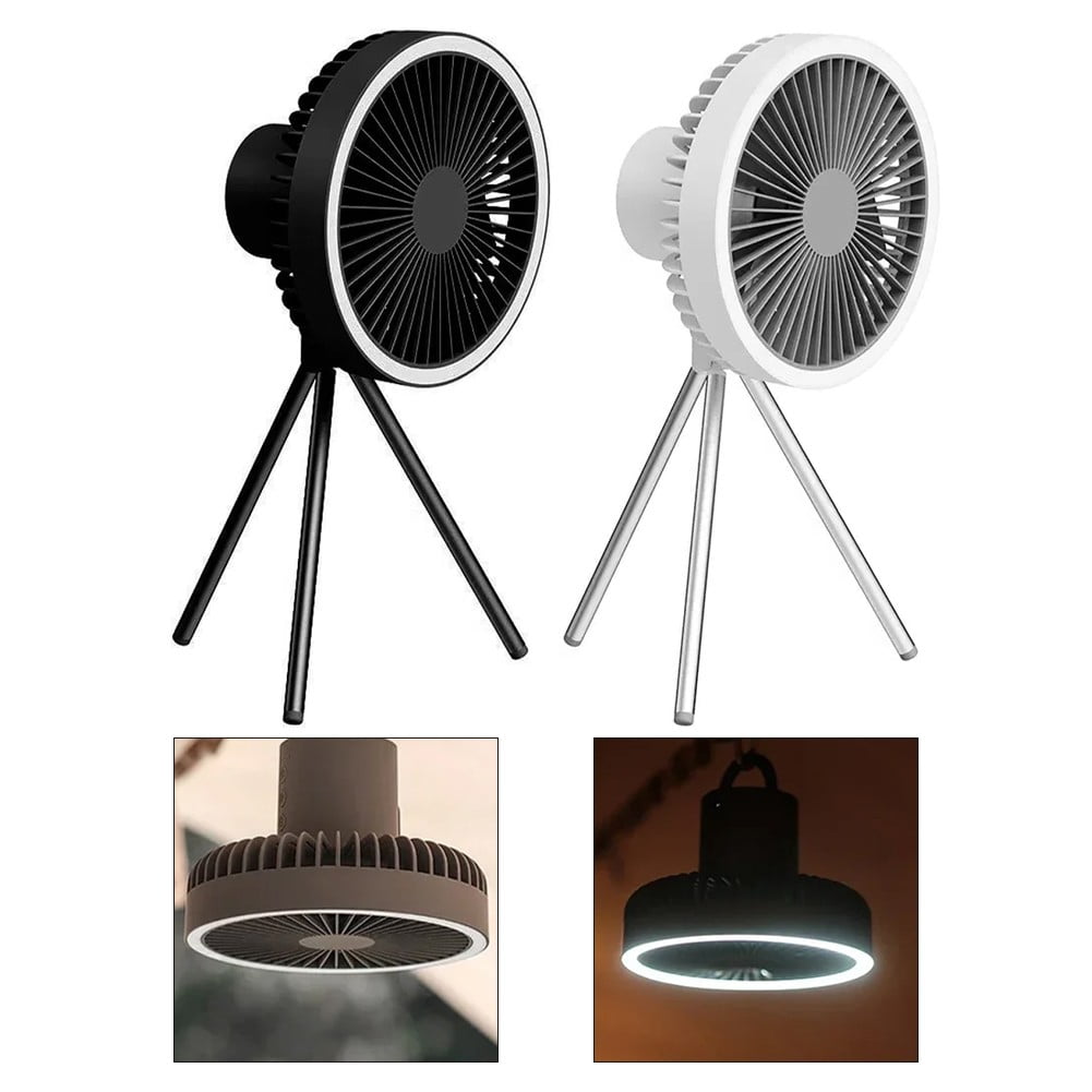 Goodhd 4000Mah Rechargeable Camping Fan,Table Electric Ceiling Fan With ...