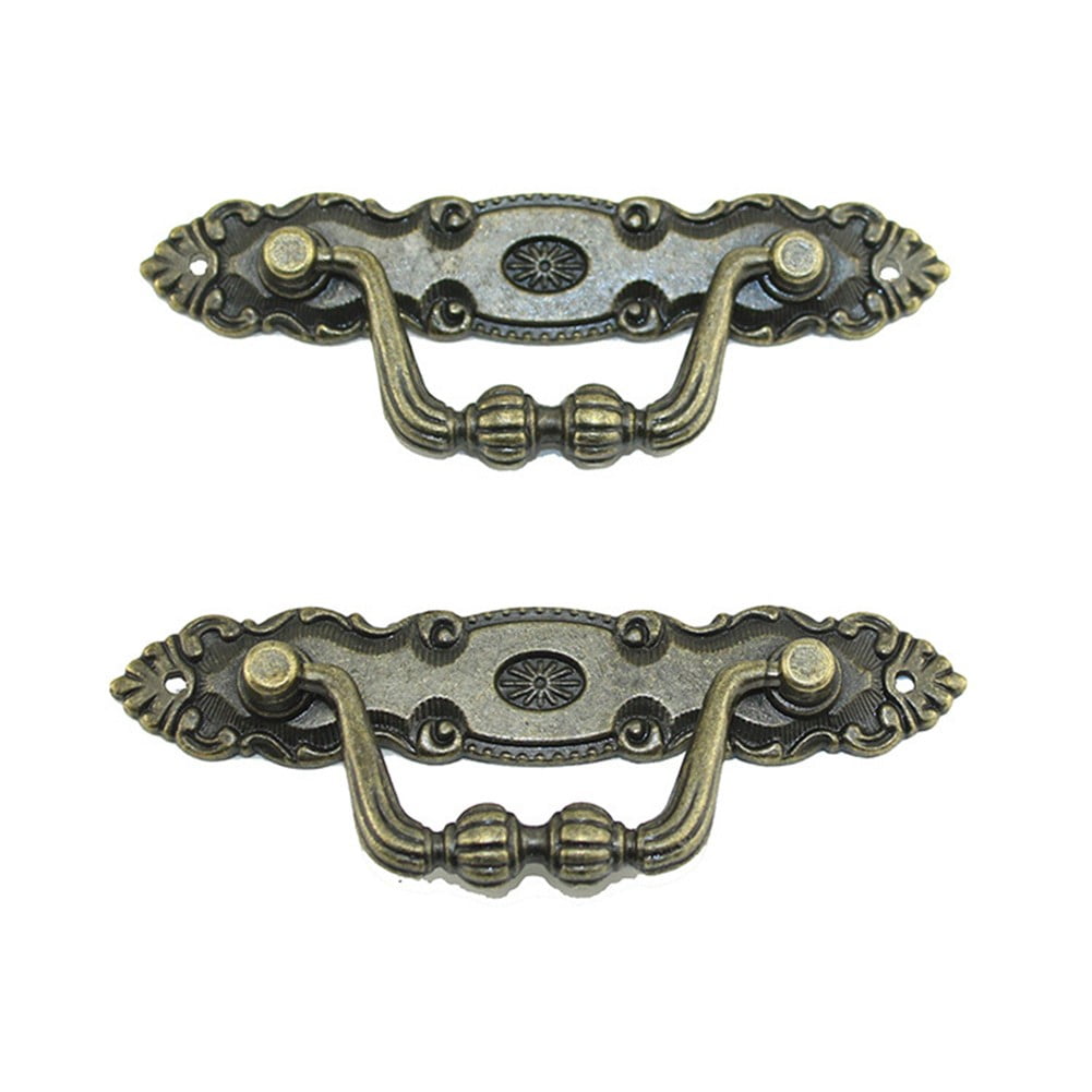 Goodhd 4Pcs Antique Furniture Handles Drawer Ring Pulls Retro ...