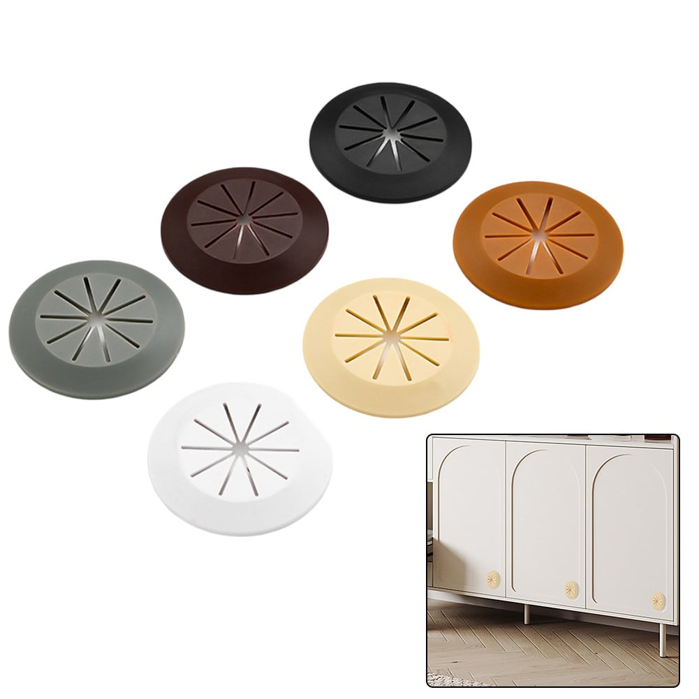 Goodhd 4Pcs Desk Cable Hole Covers Computer Desk Line Hole Covers Desk ...