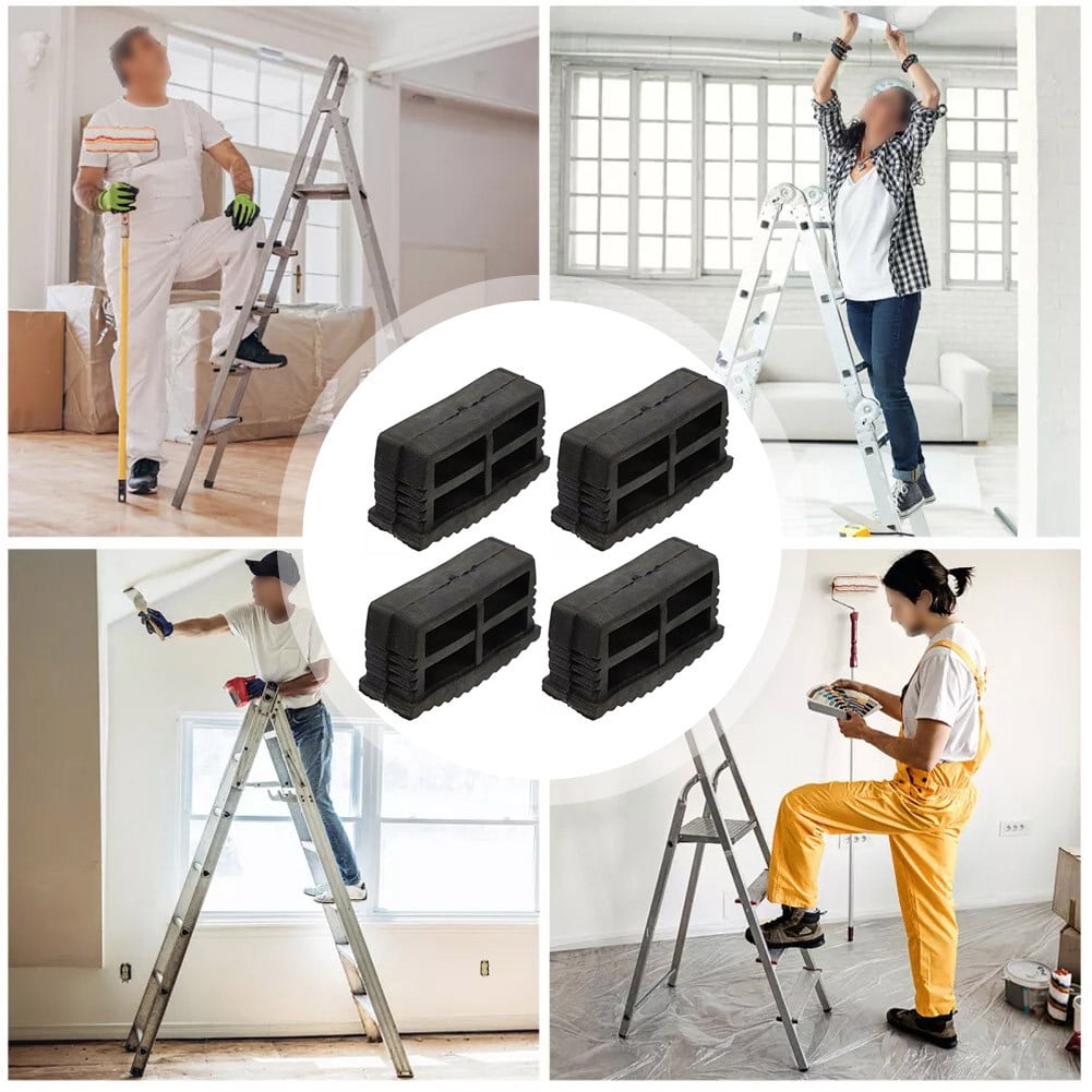 Goodhd 4Pcs Replacement Non Slip Folding Rubber Ladder Leg Feet Pads ...