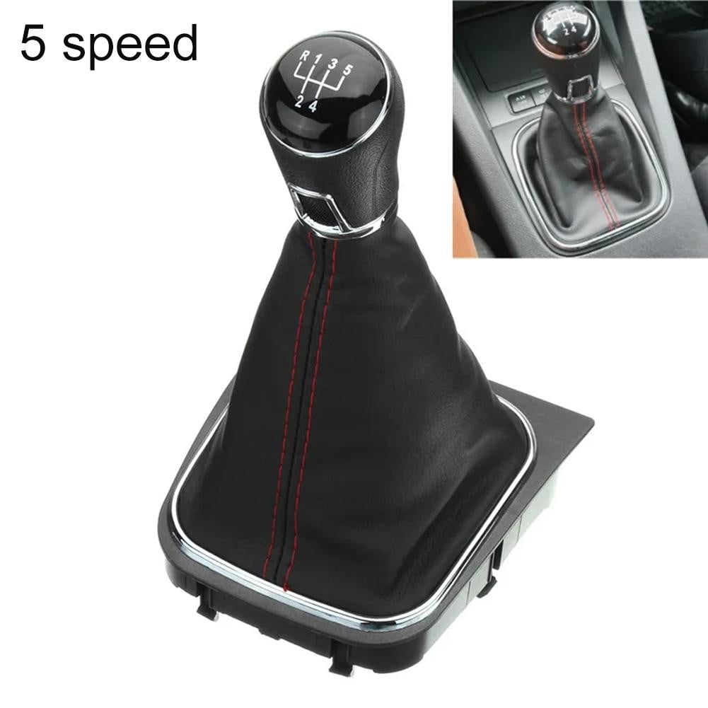 Goodhd 5/6 Speed Gear Shift Knob Gaiter Boot Cover Frame For Golf 5 6 ...