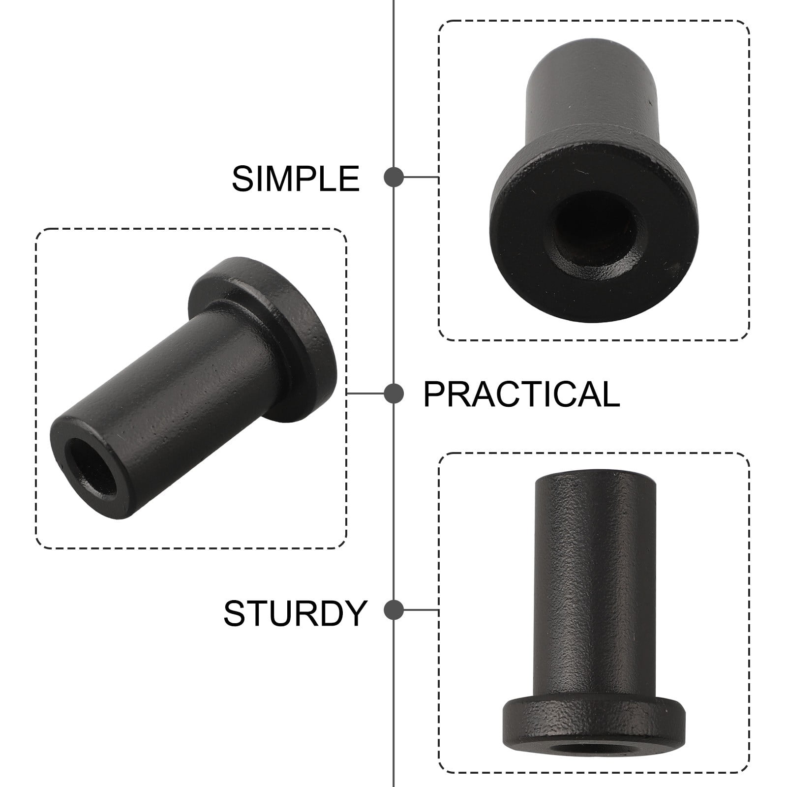 Goodhd 5 Pack Barn Sliding Door Spacers With Delay Screws Wall Anchor ...