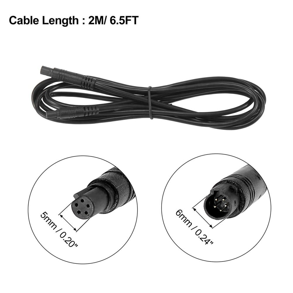 Goodhd 5 Pin 6.5Ft 2M Backup Camera Extension Cable Dash Camera Cord ...