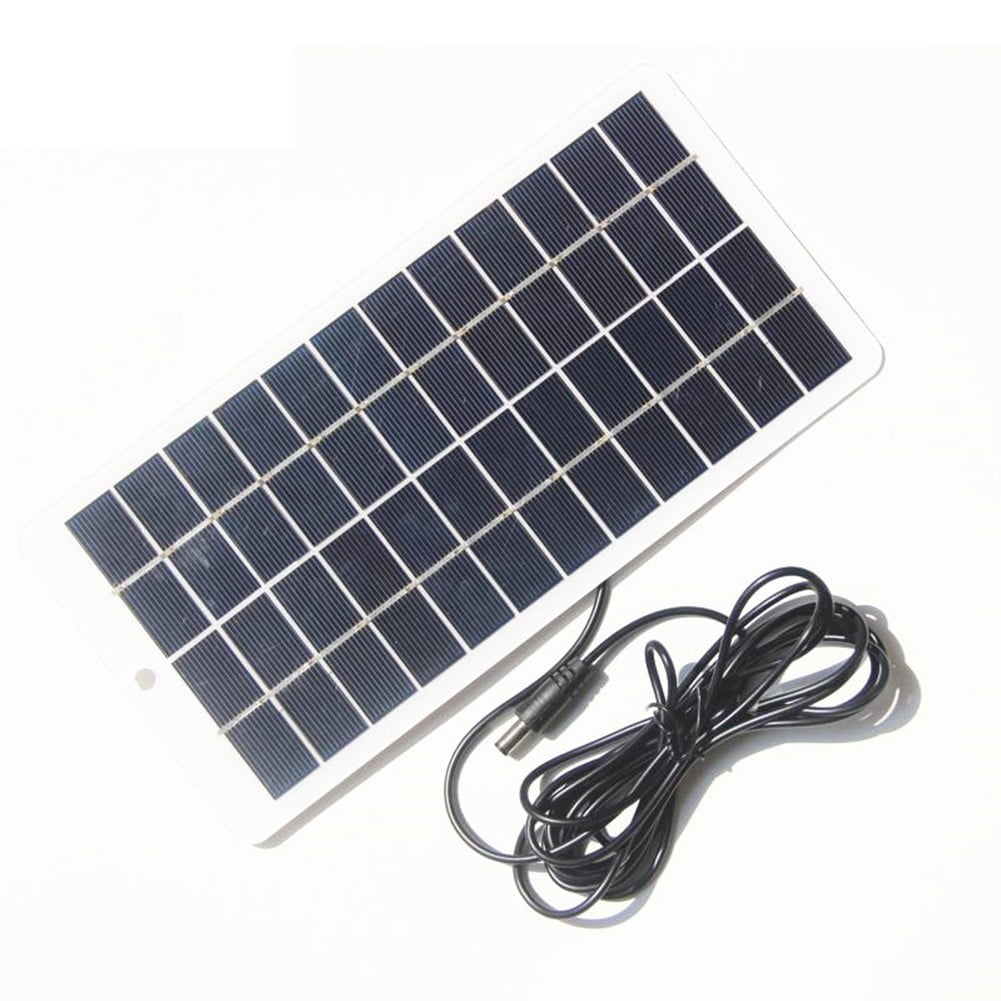 Goodhd 5W 12V Solar Panel Portable Solar Charger Outdoor Portable Solar ...