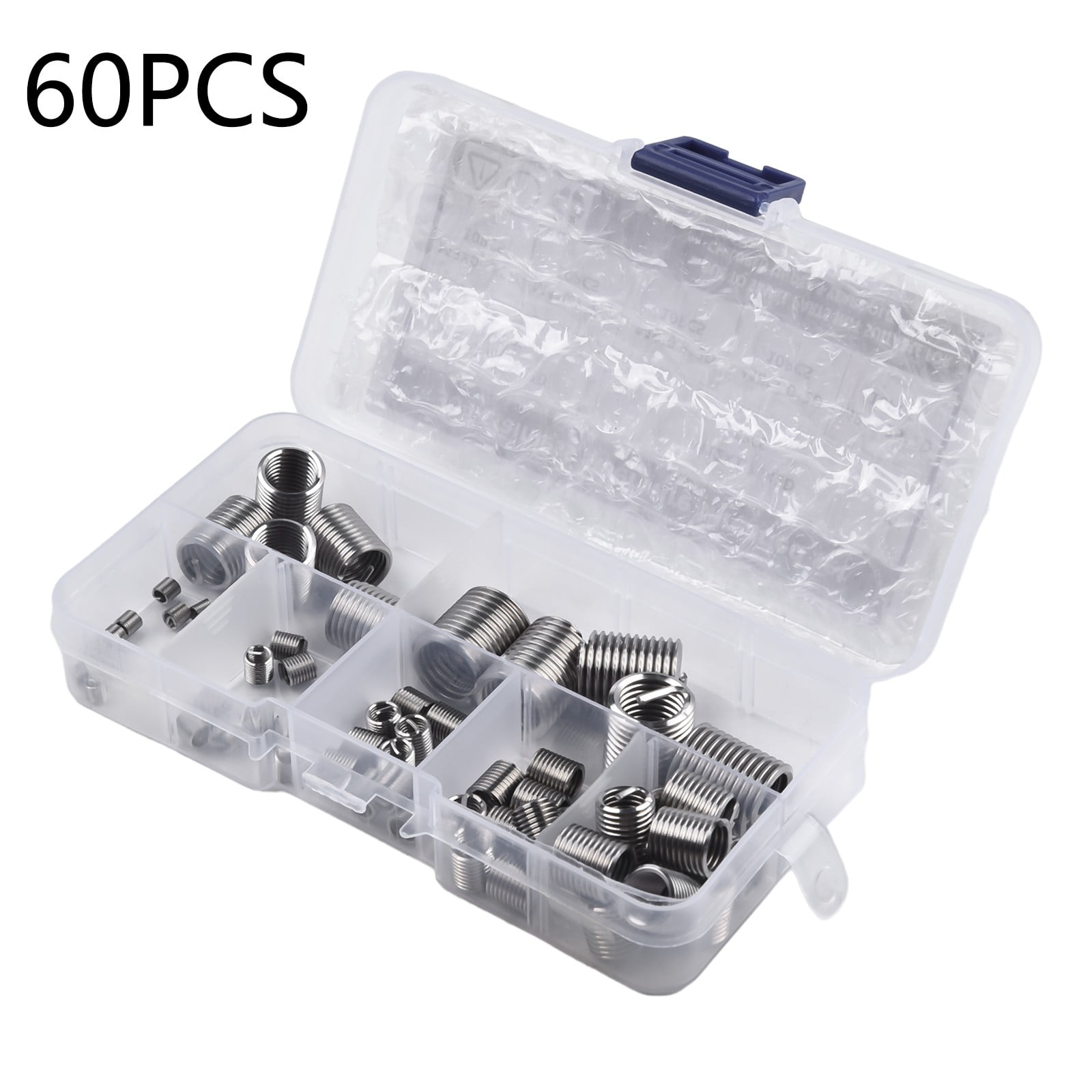 Goodhd 60Pcs Stripped Thread Rethread Helicoil Repair Insert Kit Set Metric For M3- Kit ...