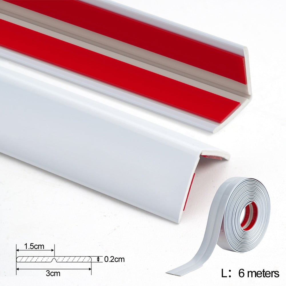 Goodhd 6M*3Cm Wall Corner Decor Strip Wall Skirting Line Sealing Strip ...