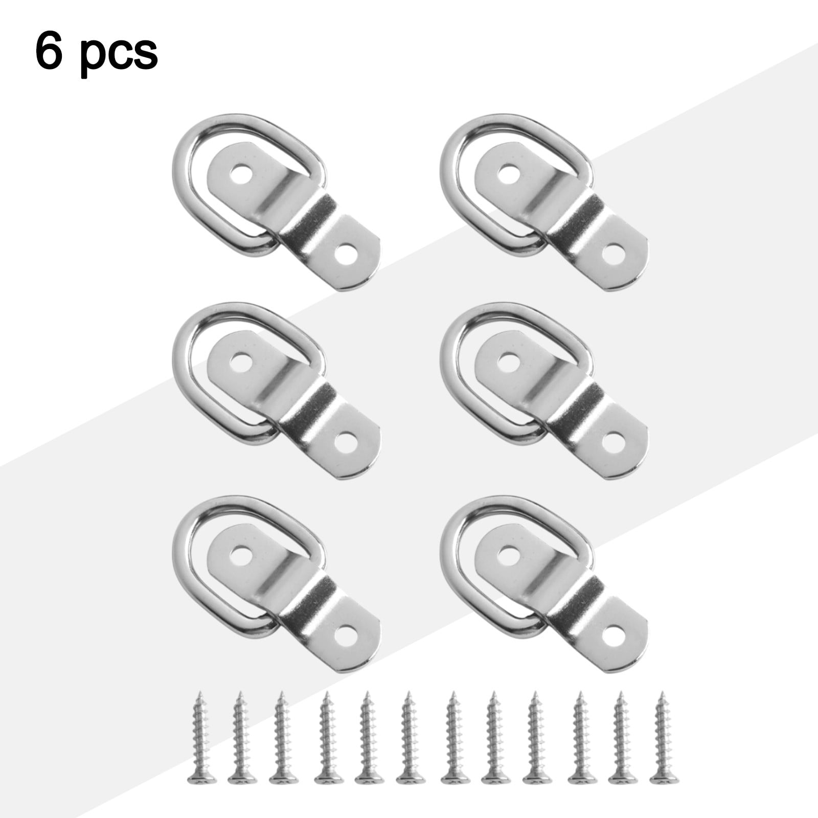 Goodhd 6Pcs D-Ring Tie Downs Anchors Lashing Rings, With Screws For ...