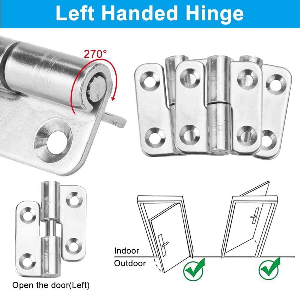 Goodhd 6Pcs Lift Off Hinge 1.5In 304 Stainless Steel Left Detachable ...