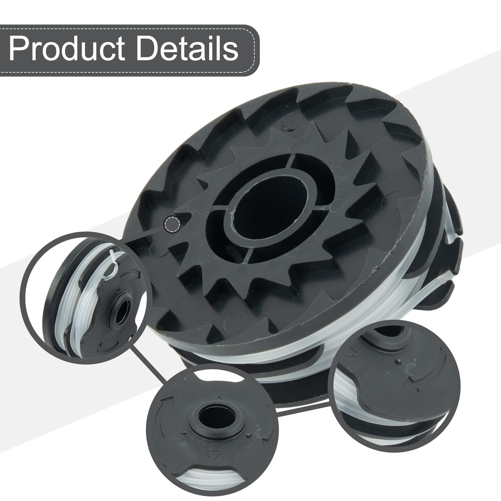 Goodhd 6Pcs Thread Spools for Parkside Cordless Grass Trimmer for PRTA 20-Li A1 B2 C3 Auto Feed ...