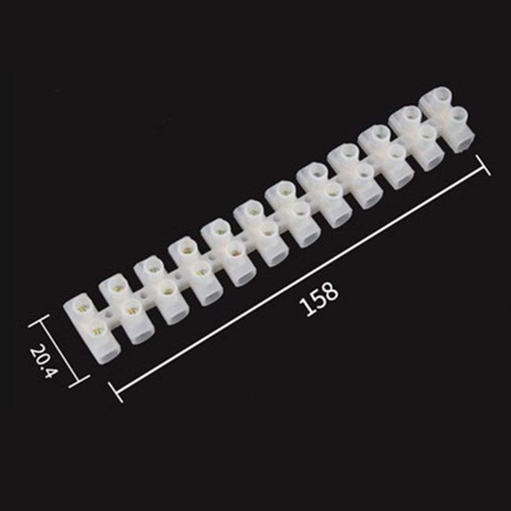 Goodhd 6Values Electrical Terminal Connectors Blocks Kit 12 Way Wire ...