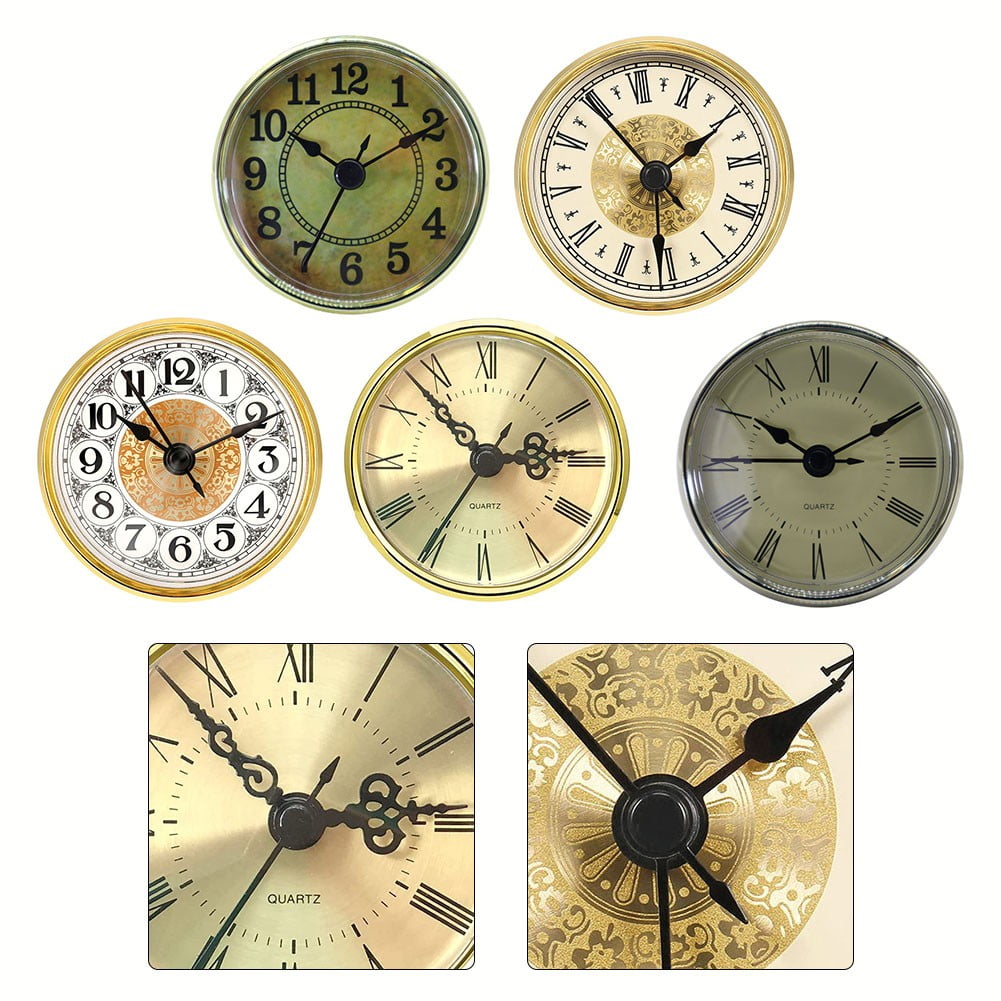 Goodhd 70Mm Quartz Clock Inserts Movement Mechanism Replacement Roman ...