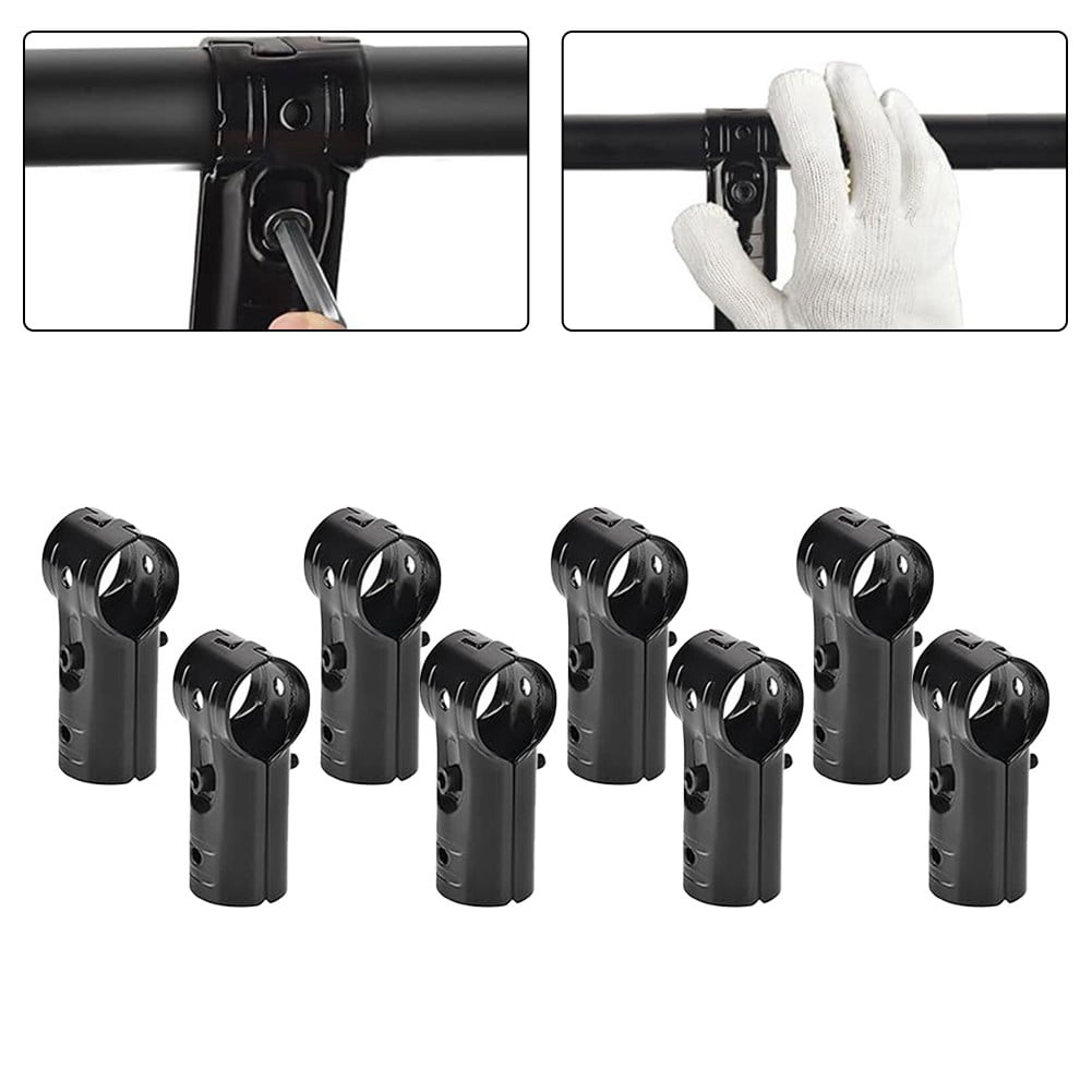 Goodhd 8 Sets 1 Inch T Pipe Clamp, Cold Rolled Steel Connector Chain ...