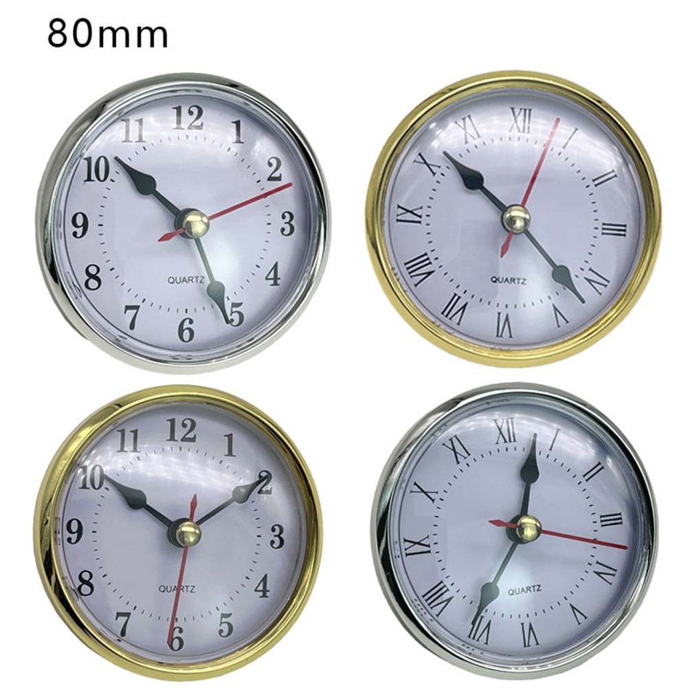 Goodhd 80Mm Quartz Clock Inserts Movement Mechanism Replacement Roman ...