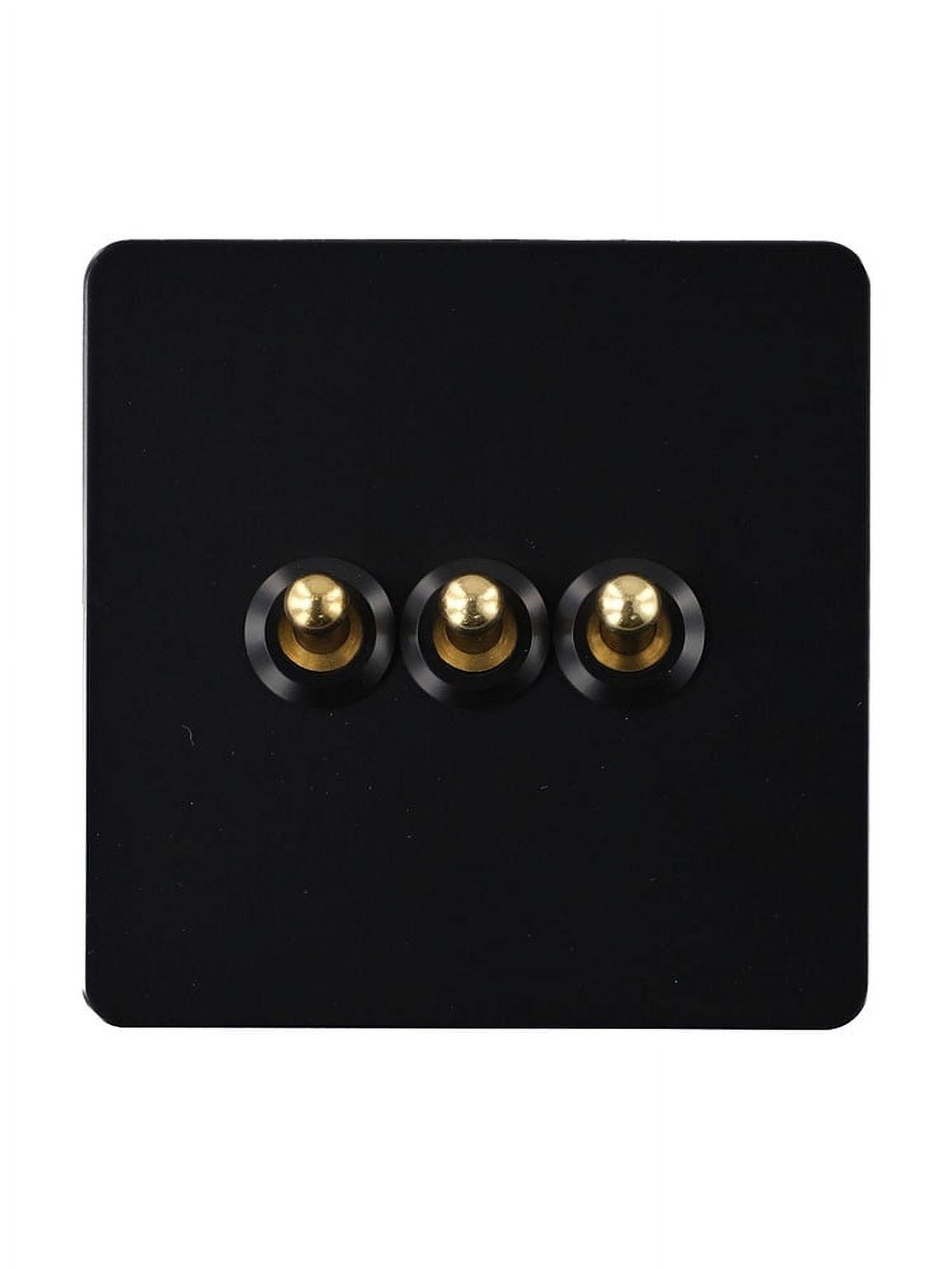 Goodhd 86 Type Stainless Steel Panel Wall Toggle Light Switch Brass Rod ...