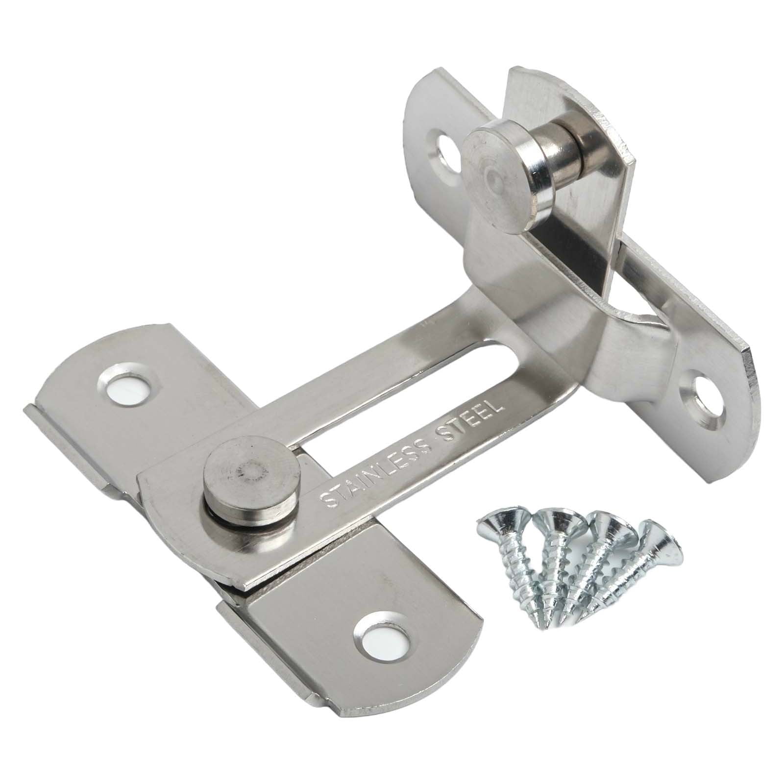 Goodhd 90 Degree Right Angle Door Latch Buckle Hasp Sliding Lock Bolt ...