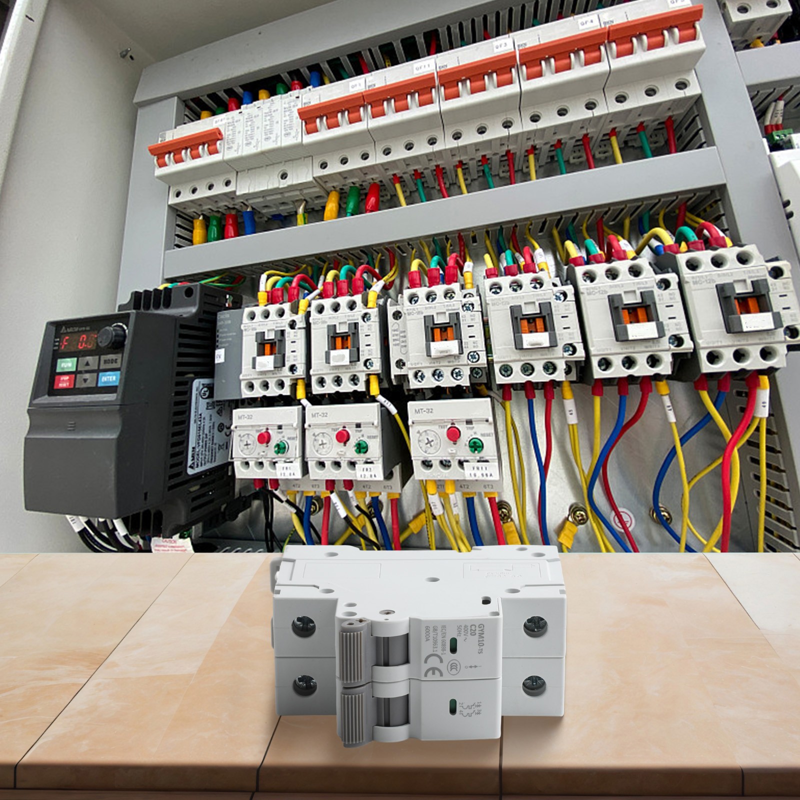 Goodhd Ac Mini Circuit Breaker Mcb 2Pole 6/10/16/20/25/32/40/50/63A 6Ka Curves Switch-40A ...