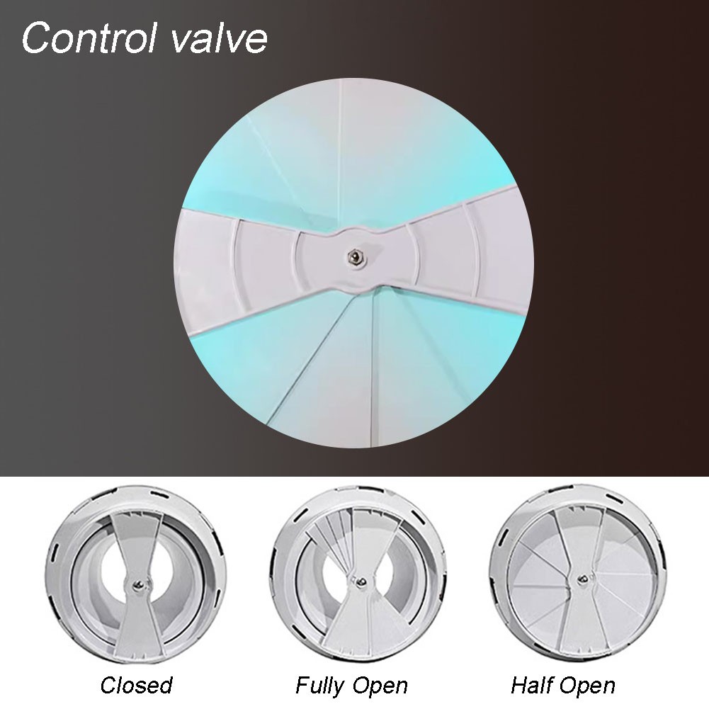 Goodhd Air System Outlet Valve Abs Circular Spherical Nozzle Air Vent Ventilation - Walmart.com