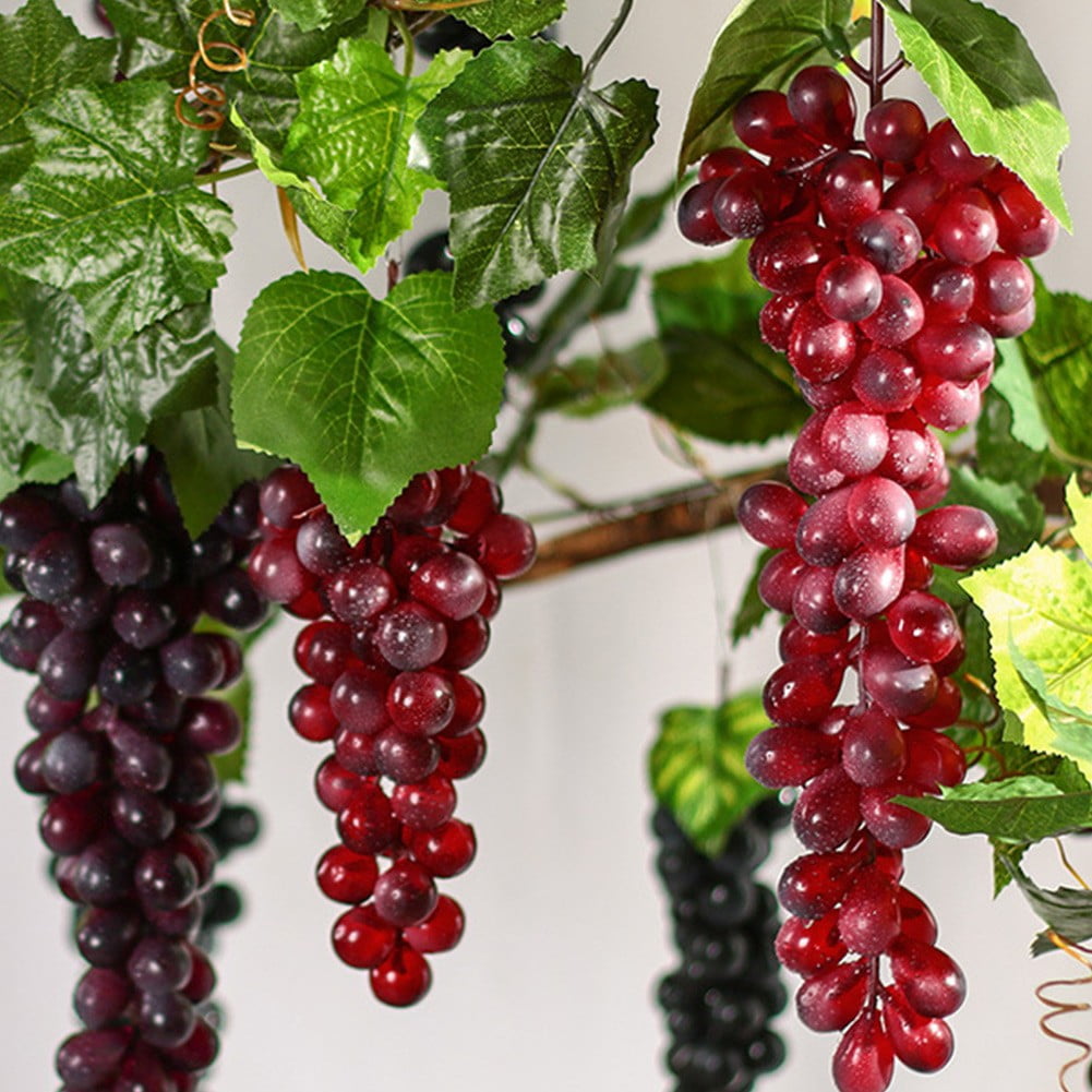 Goodhd Artificial Fruit Grape Food Lifelike Fake Fruits Plant Home ...