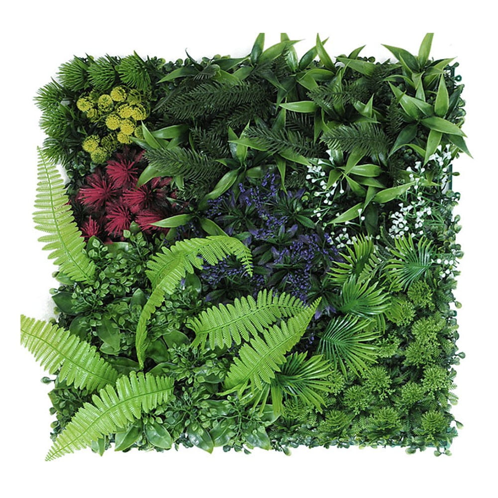 Goodhd Artificial Green Grass Square Plastic Lawn Plant Home Wall ...