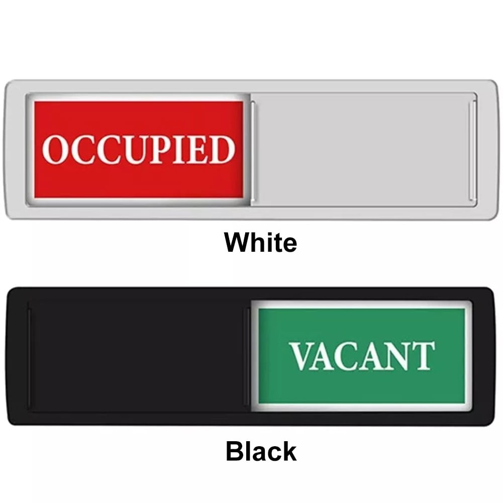 Goodhd Bathroom Toilet Signs Occupied/Vacant Door Signs Vacant Or In ...