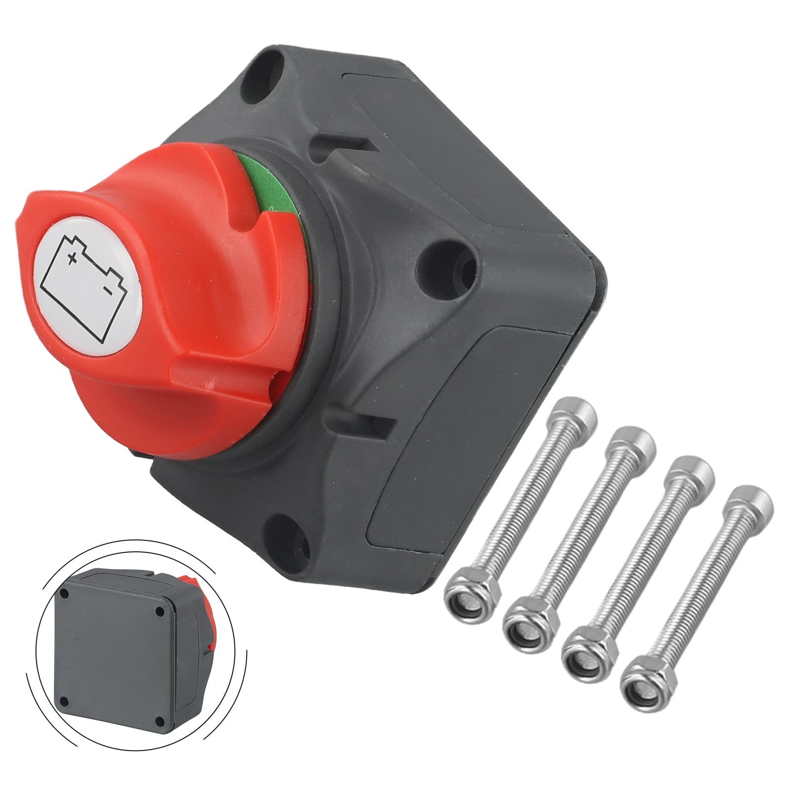 Goodhd Battery Isolator Switch 12V24V 1-2-Both-Off Main Power Switch ...