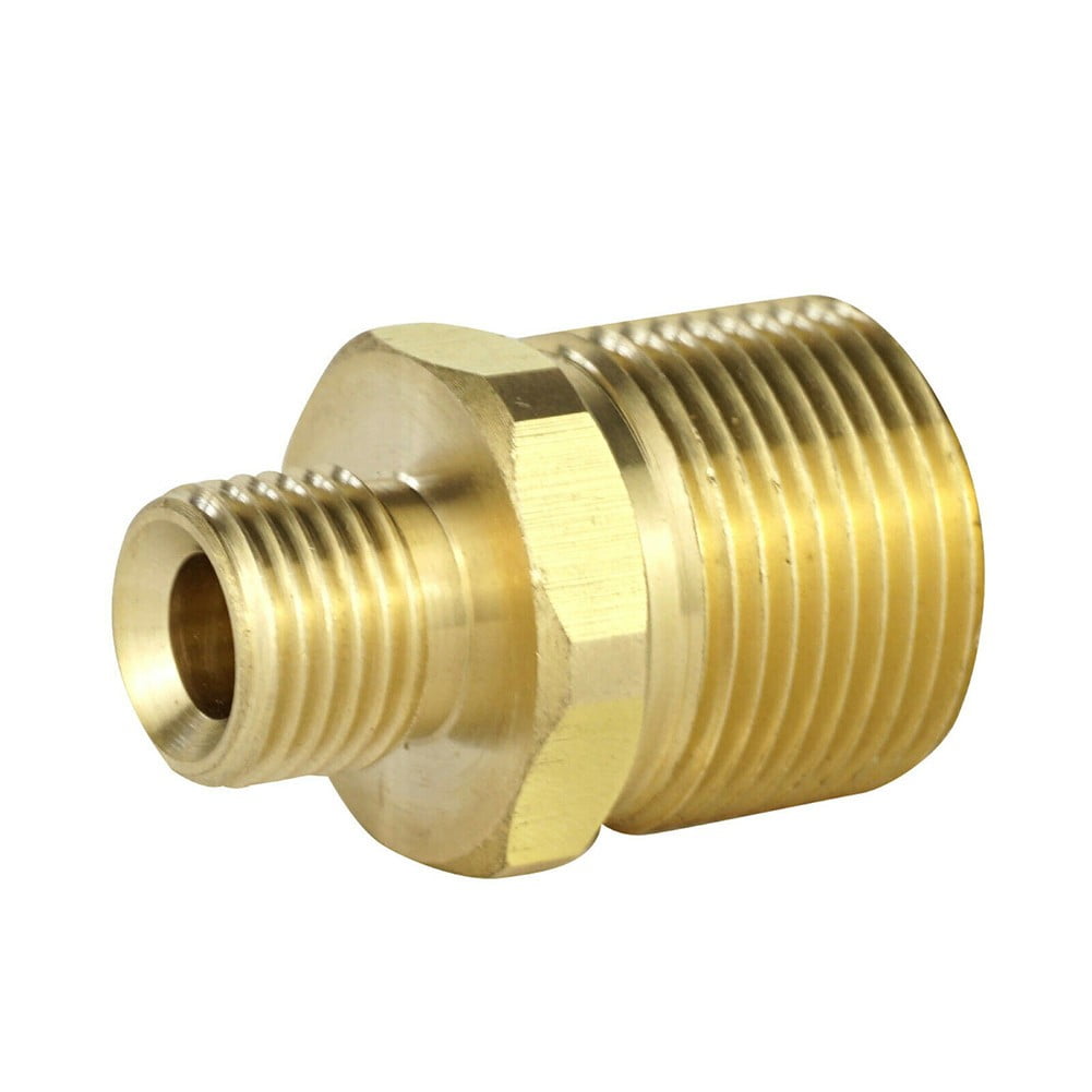 Goodhd Brass High Pressure Washer Adapter M22 X 1.5 to 1/4" Connector ...