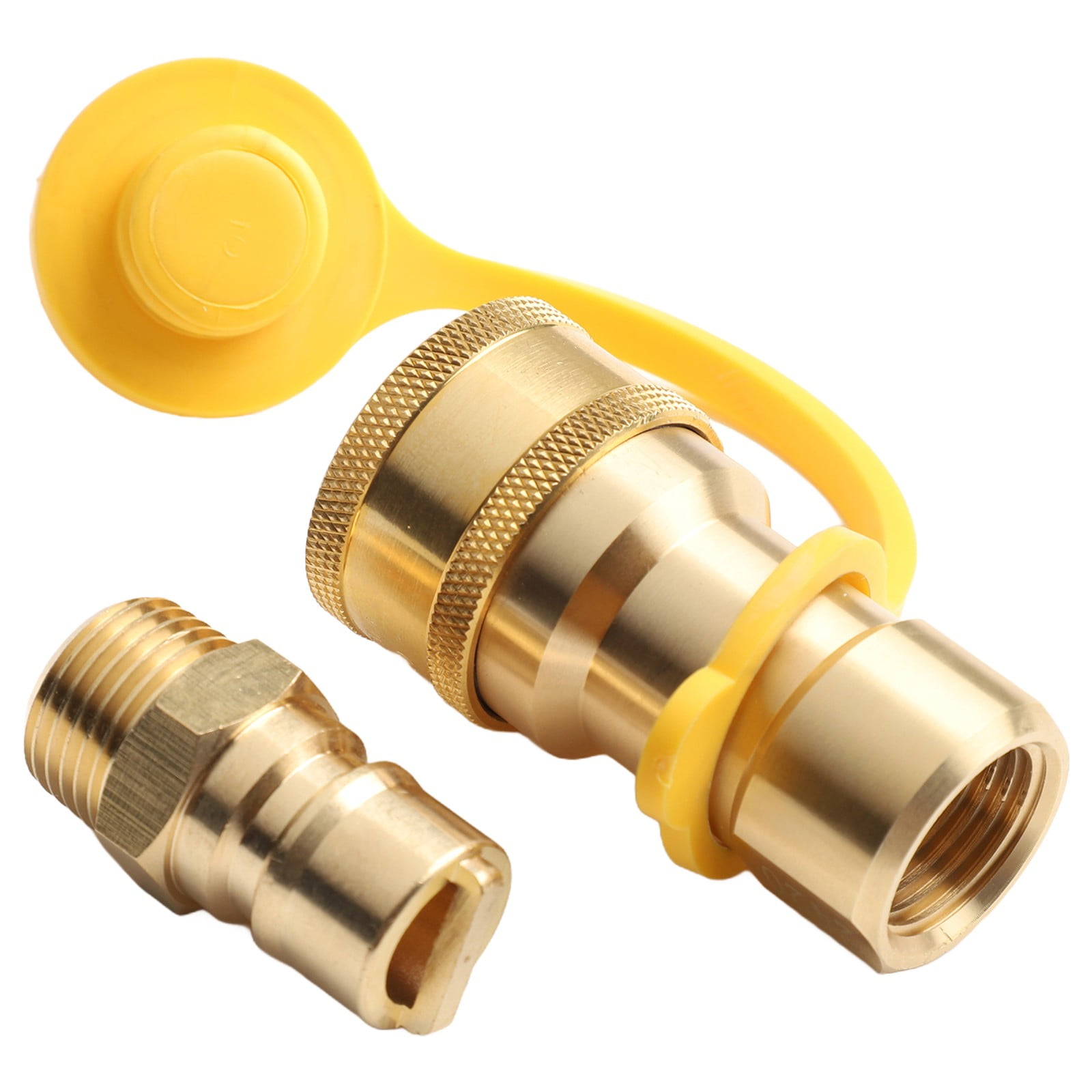 Goodhd Brass Quick Connection Adapter 1/2 Inch Gas Quick Connection Kit ...
