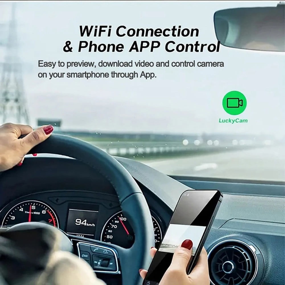 Goodhd Car Dvr 3 Way Dash Cam Inside Vehicle Camera Dvrs Recorder Fhd ...