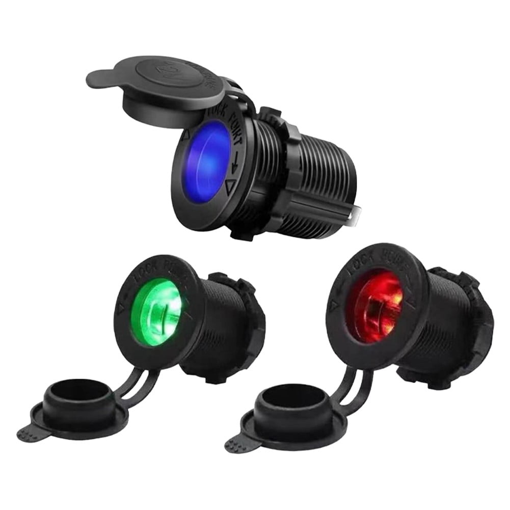 Goodhd Car Power Socket Socket 12V 24V Adapte Multi Socket,Green Light ...