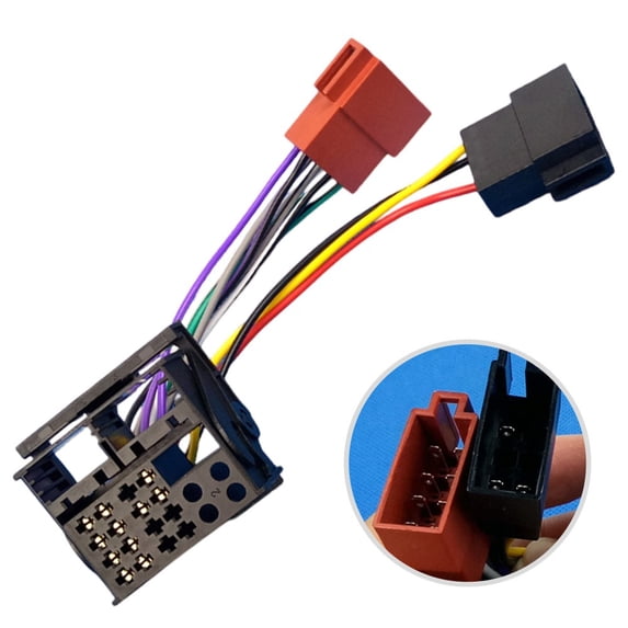 Goodhd Car Radio For Iso Female Adapter Cable For Rcd200 Rcd300 Rcd310 ...