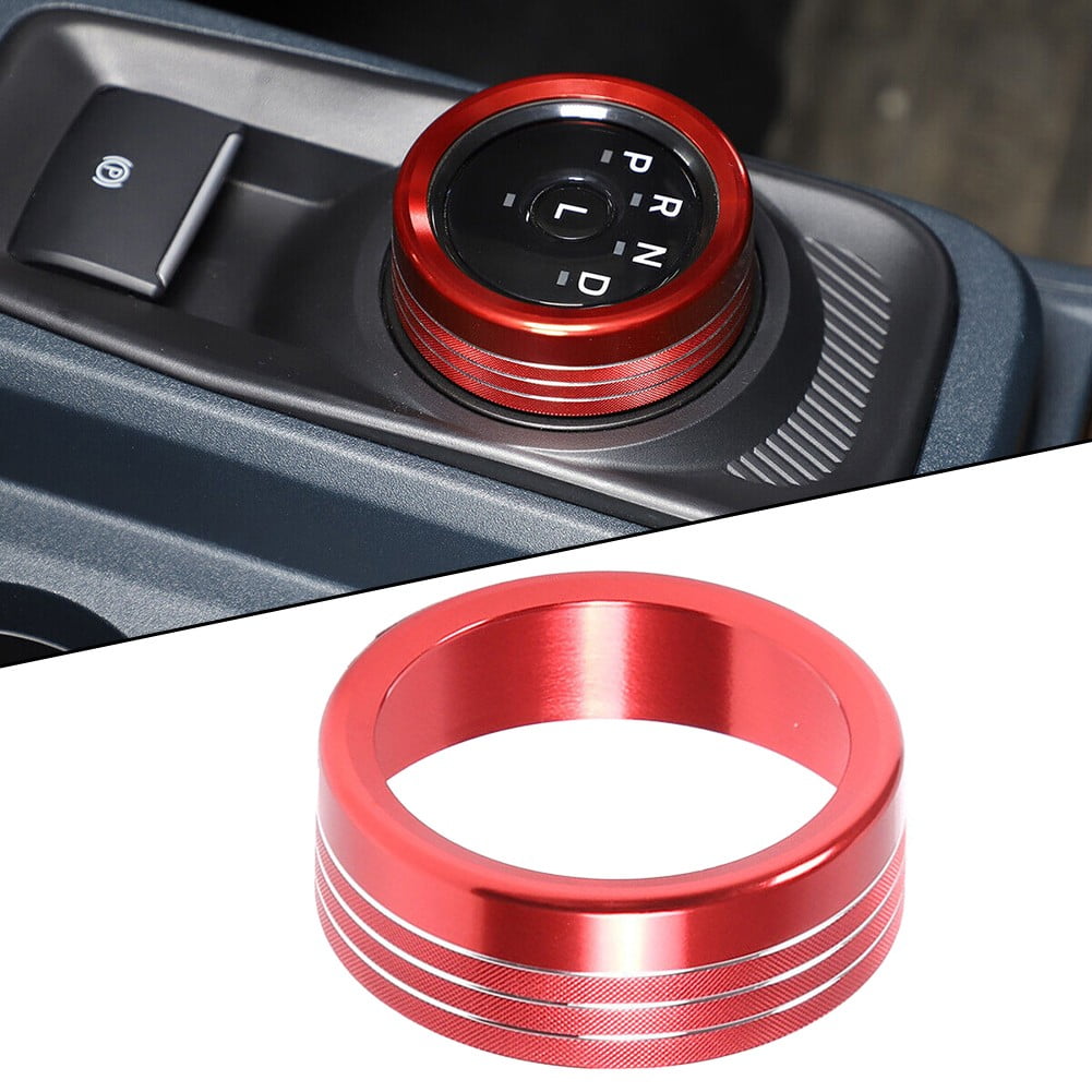 Goodhd Center Console For Gear Shift Knob Alloy Trim Ring Fit For Ford ...