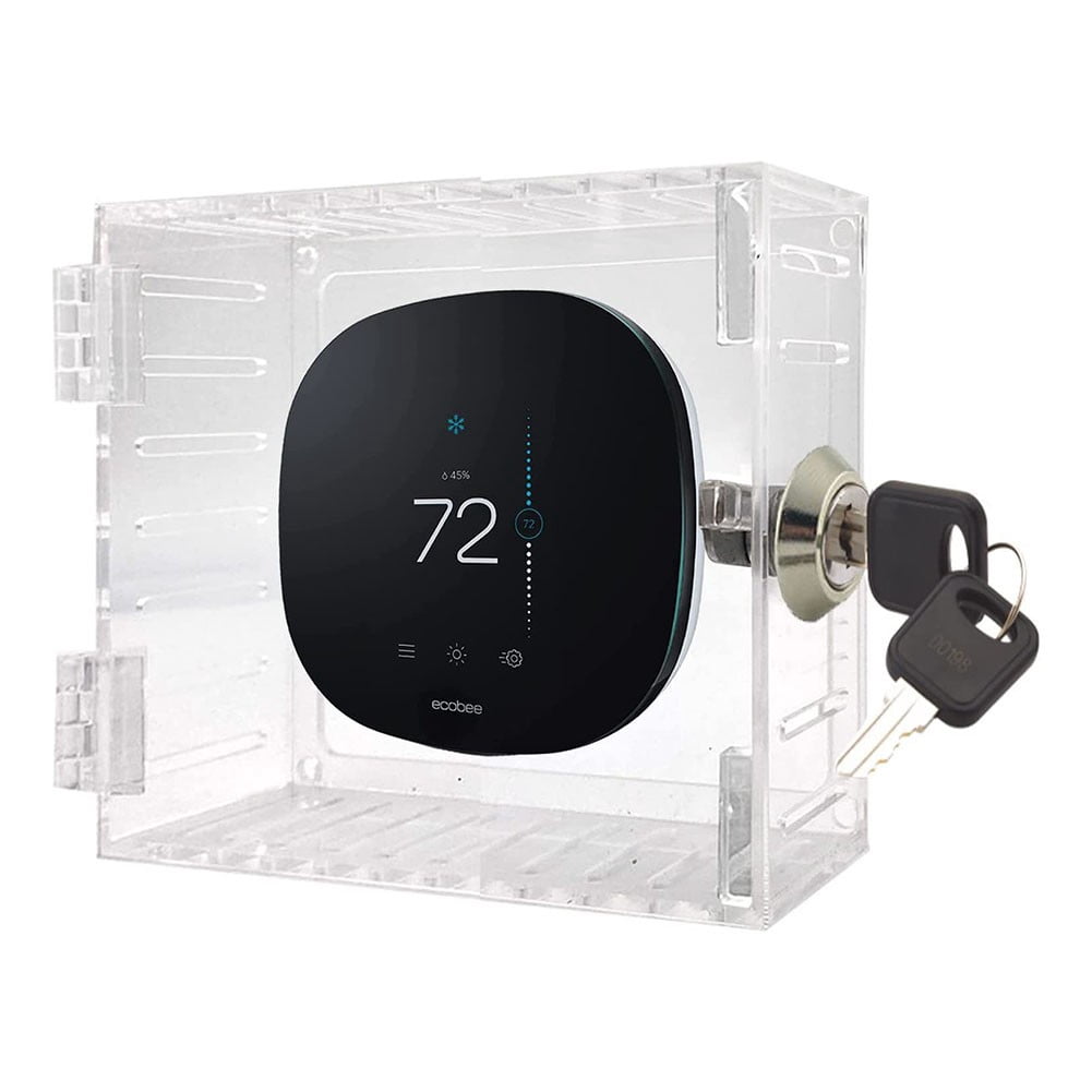 Goodhd Clear Acrylic Thermostat Lock Box With 2 Keys Thermostat ...