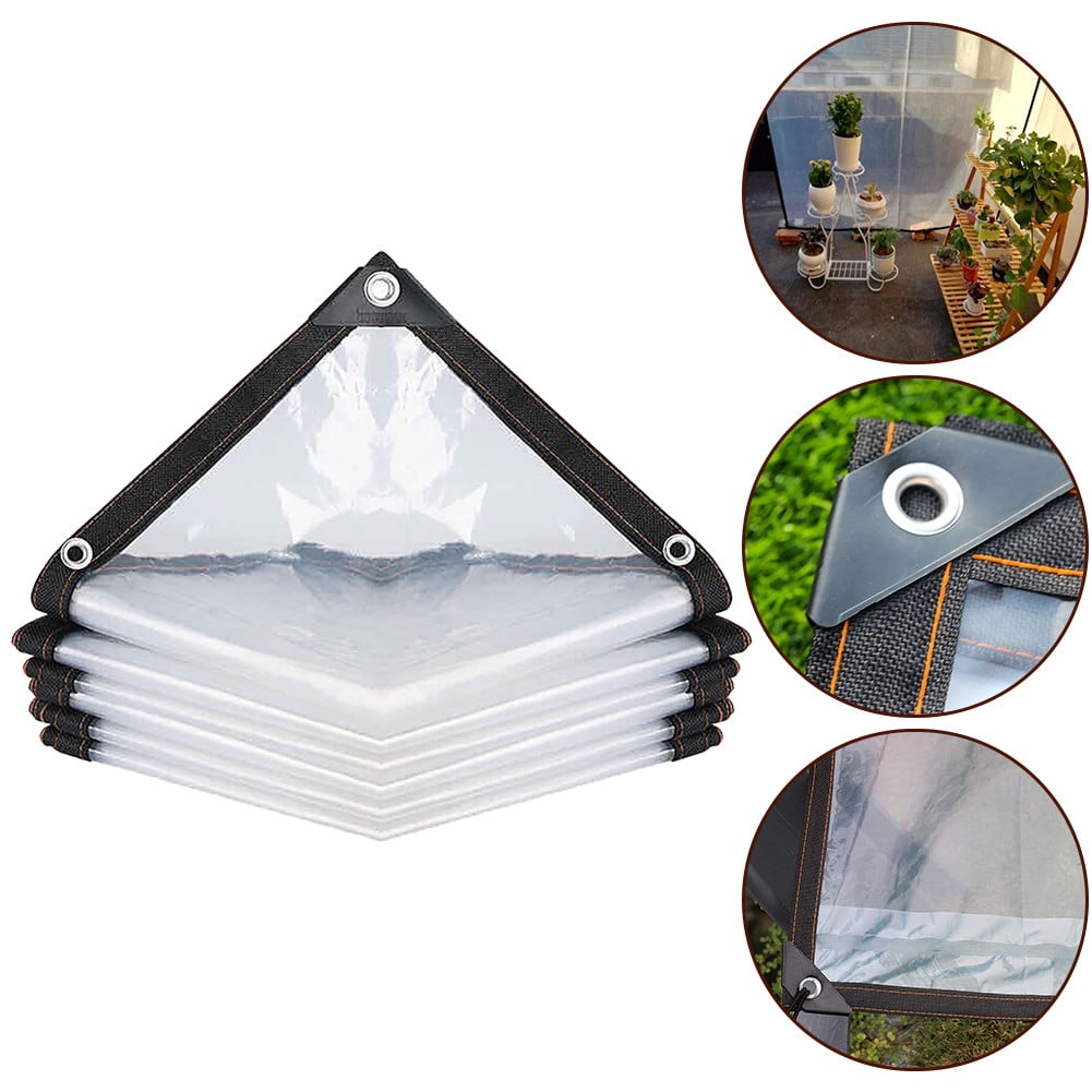Goodhd Clear Waterproof Tarpaulin Garden Plant Cover Insulation Shed ...