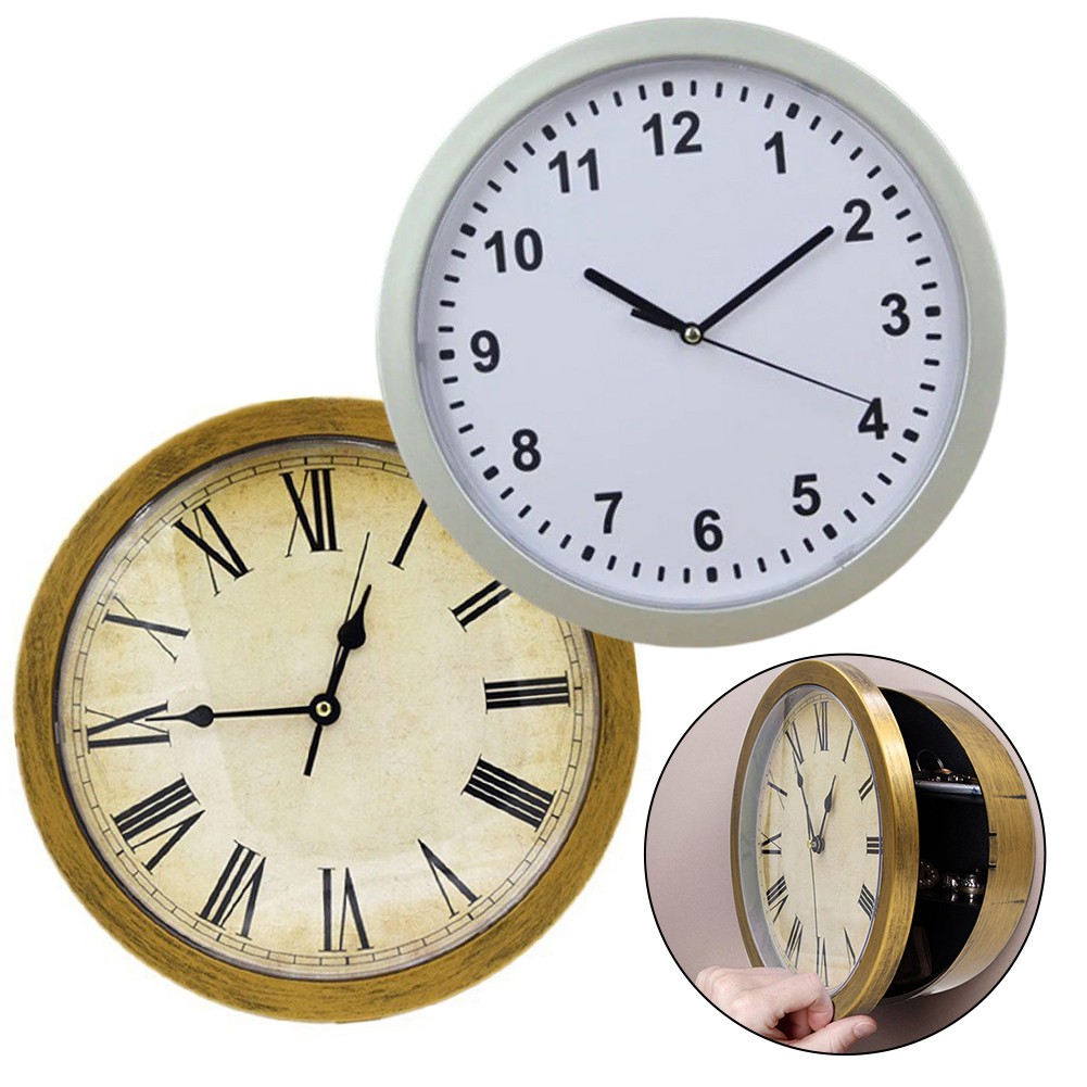 Goodhd Clock Safe Wall Secret Jewelry Security Money Cash Compartment ...