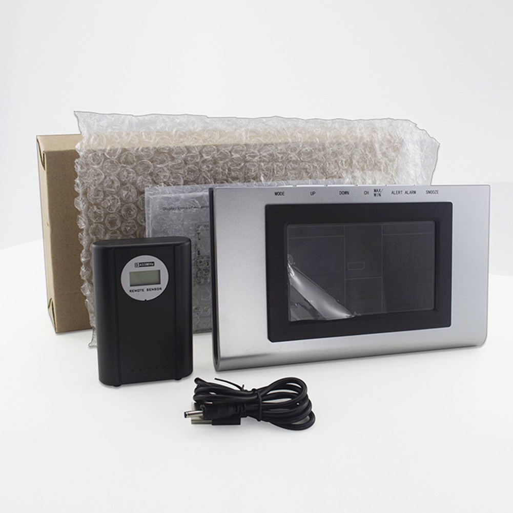 Goodhd Color Lcd Weather Clock Monitoring Temperature And Humidity ...