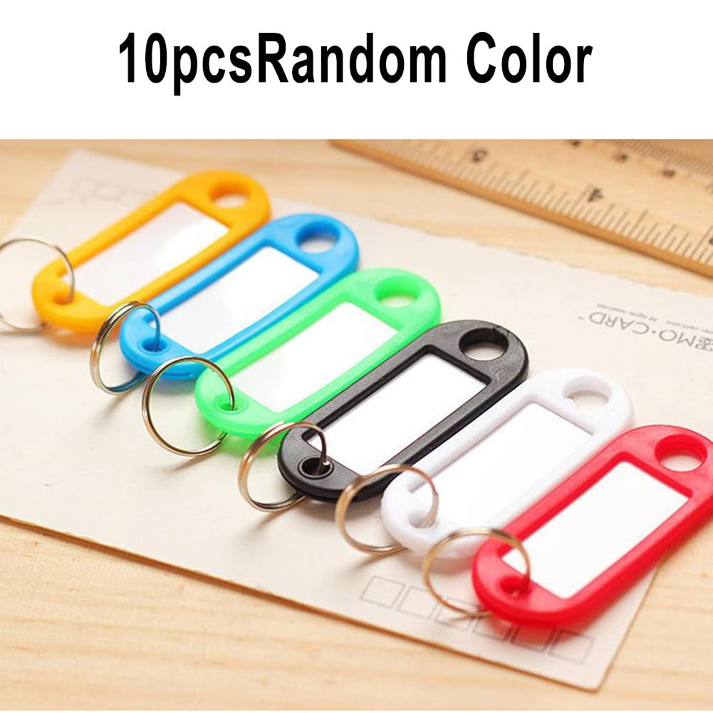 Goodhd Colorful Key Plates with Key Ring for Labeling Keychains ...