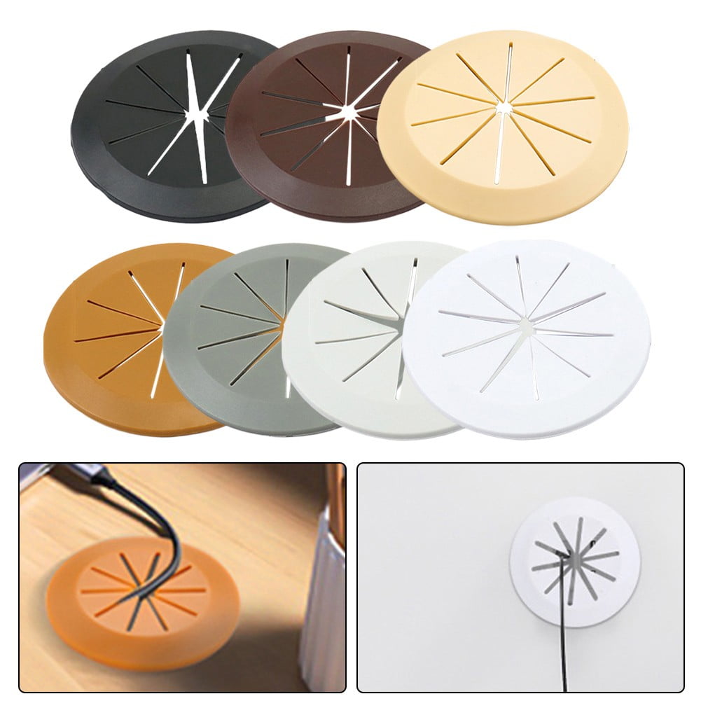 Goodhd Computer Desk Line Hole Cover Desk Cable Hole Cover Desk Wire ...