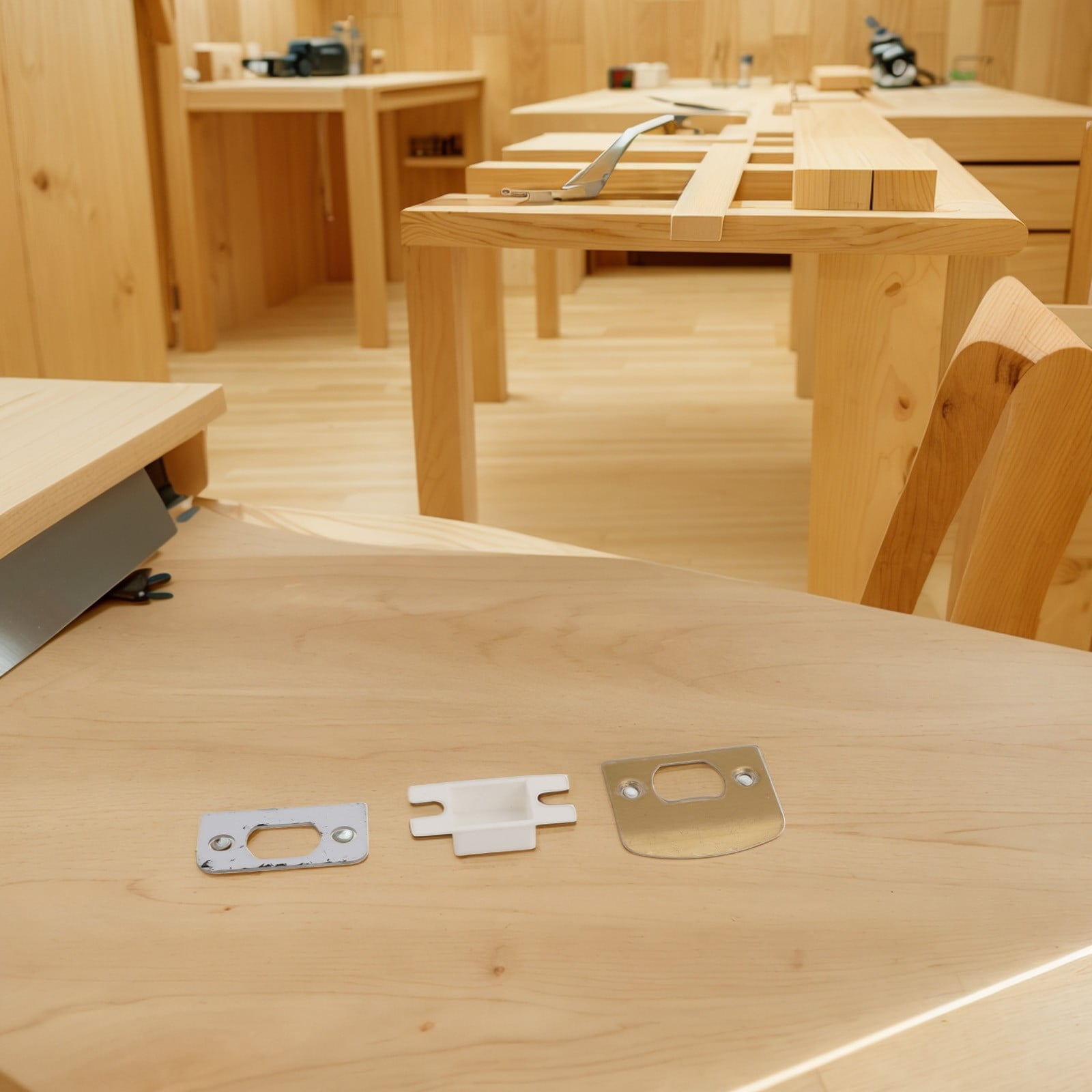 Goodhd D-Type Door Latch Restorer Repair Kits Door Lock Strike Plate ...