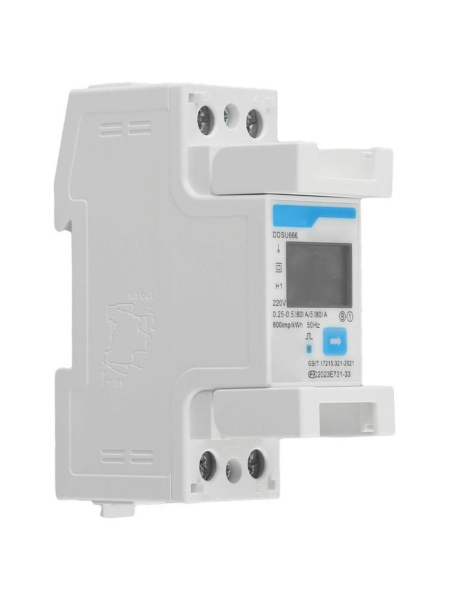 Goodhd Ddsu666 Electricity Meter Single Phase Rail Din Rs485 For Smart Energy Power - Walmart.com